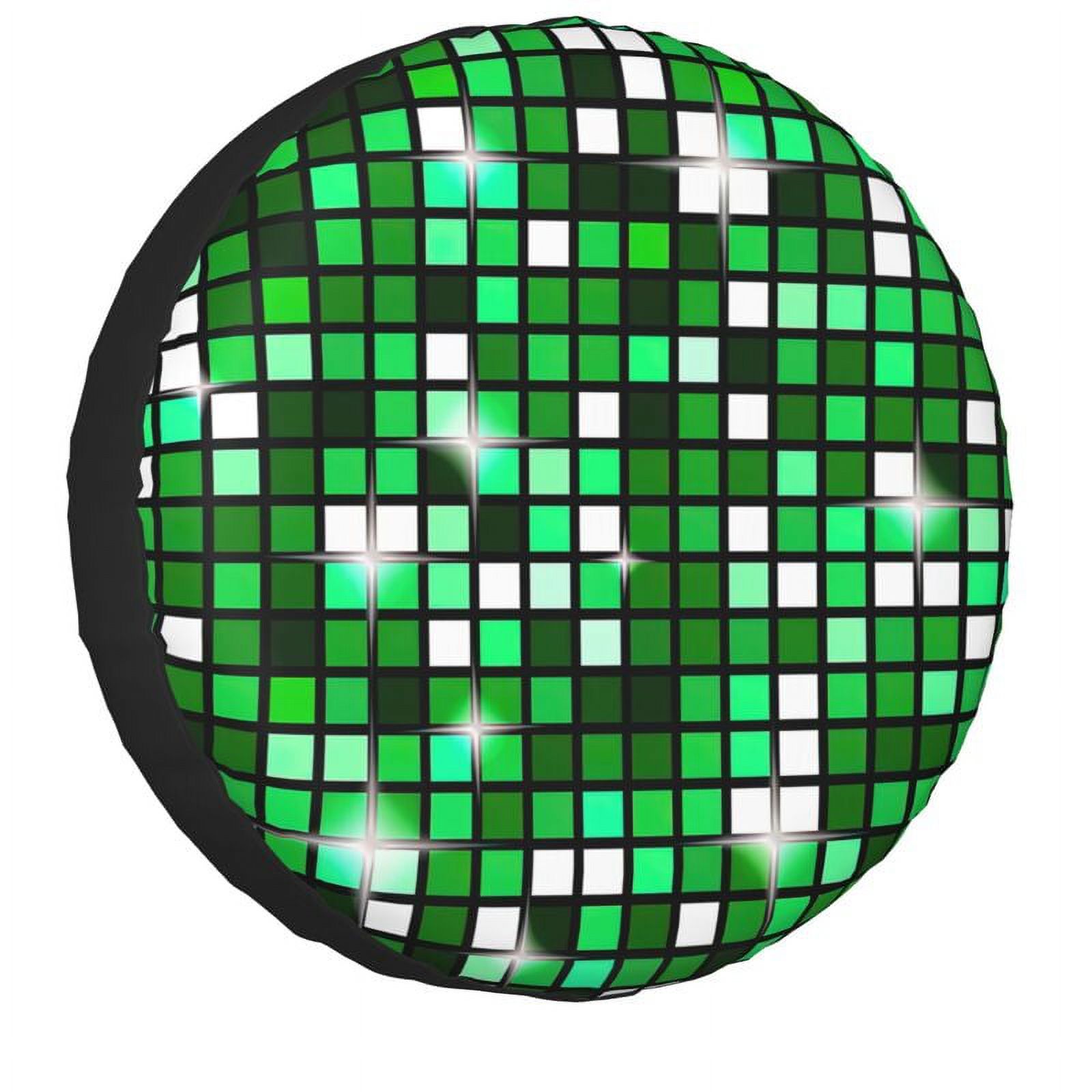Emerald Green Disco Ball Glitter Spare Tire Cover for Mitsubishi 4WD ...