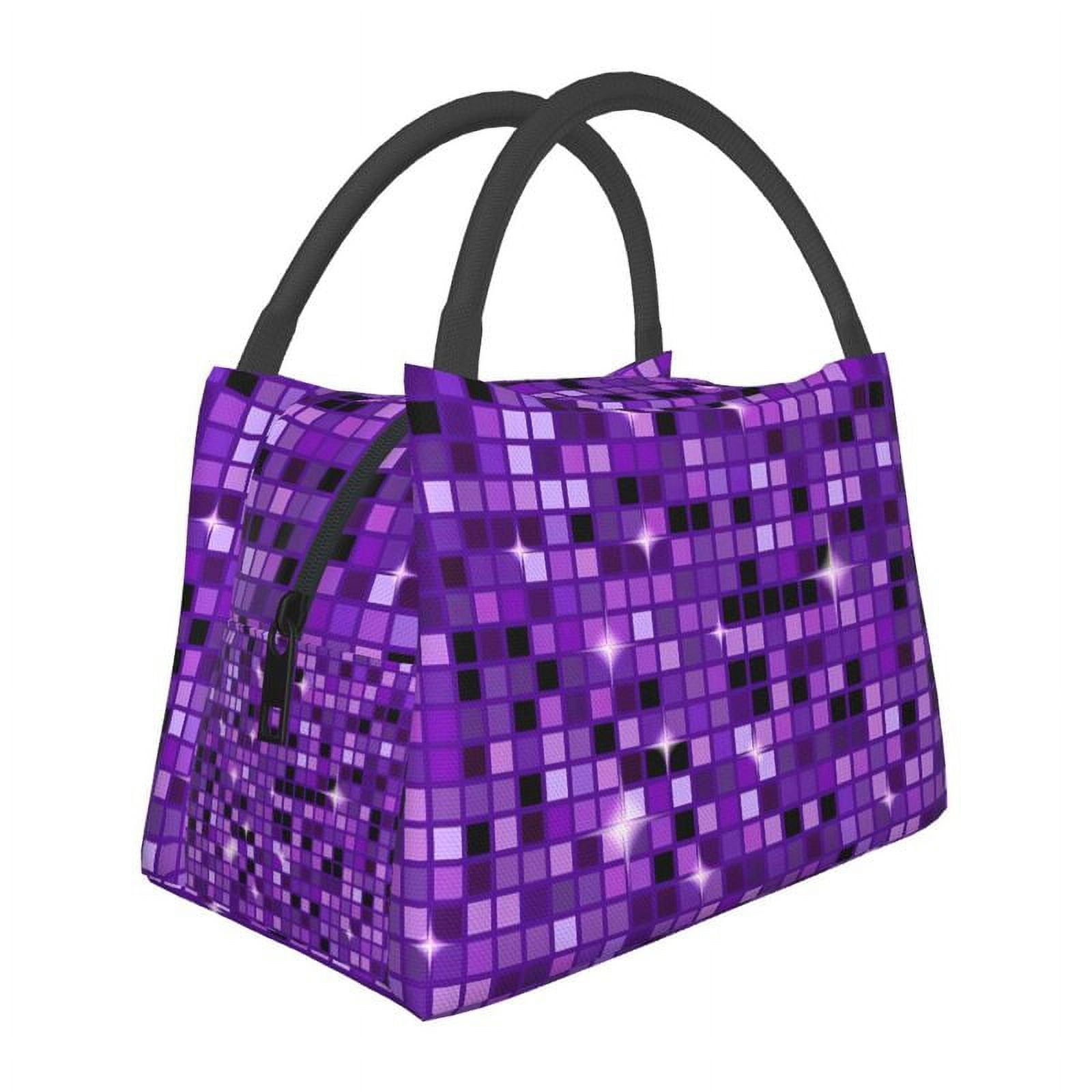 Emerald Green Disco Ball Glitter Thermal Insulated Lunch Bags Women ...