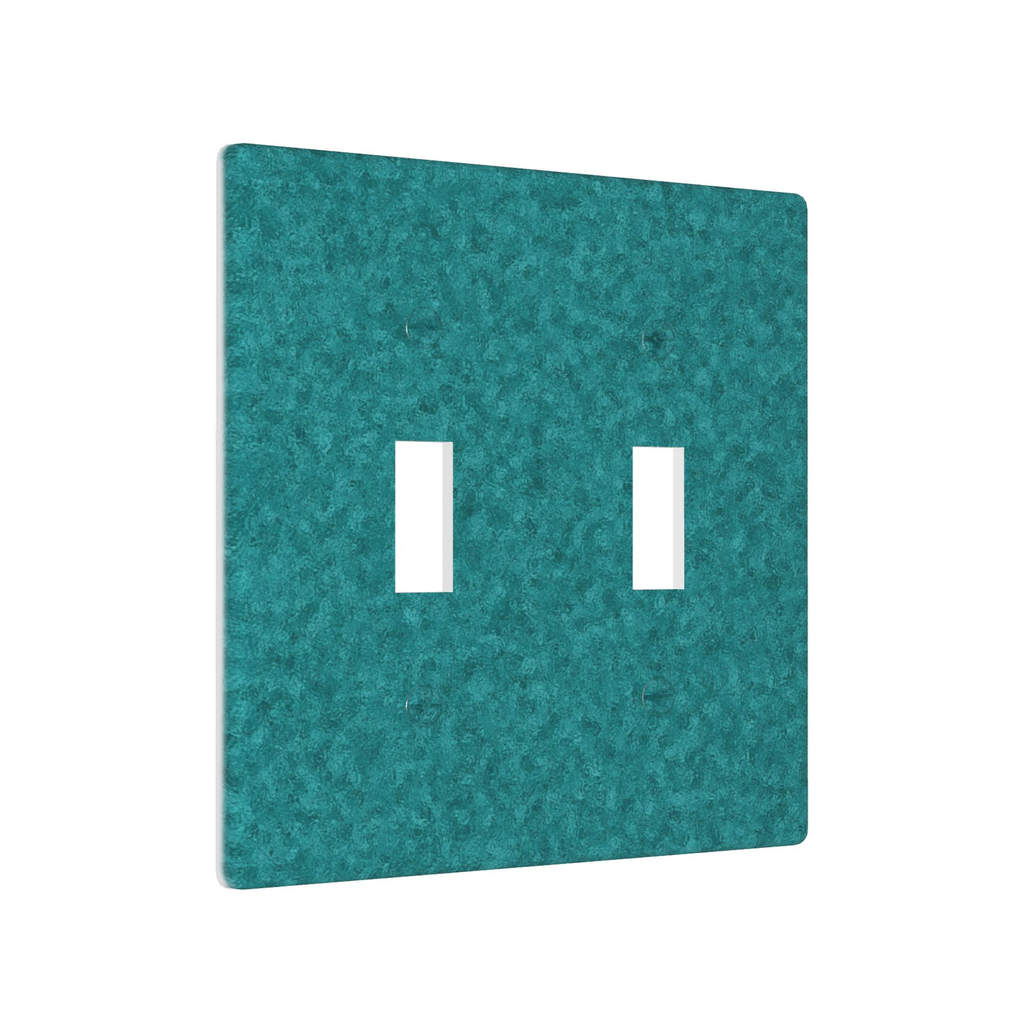 Emerald Green Foil Texture Double Toggle Light Switch Plate Decorative ...