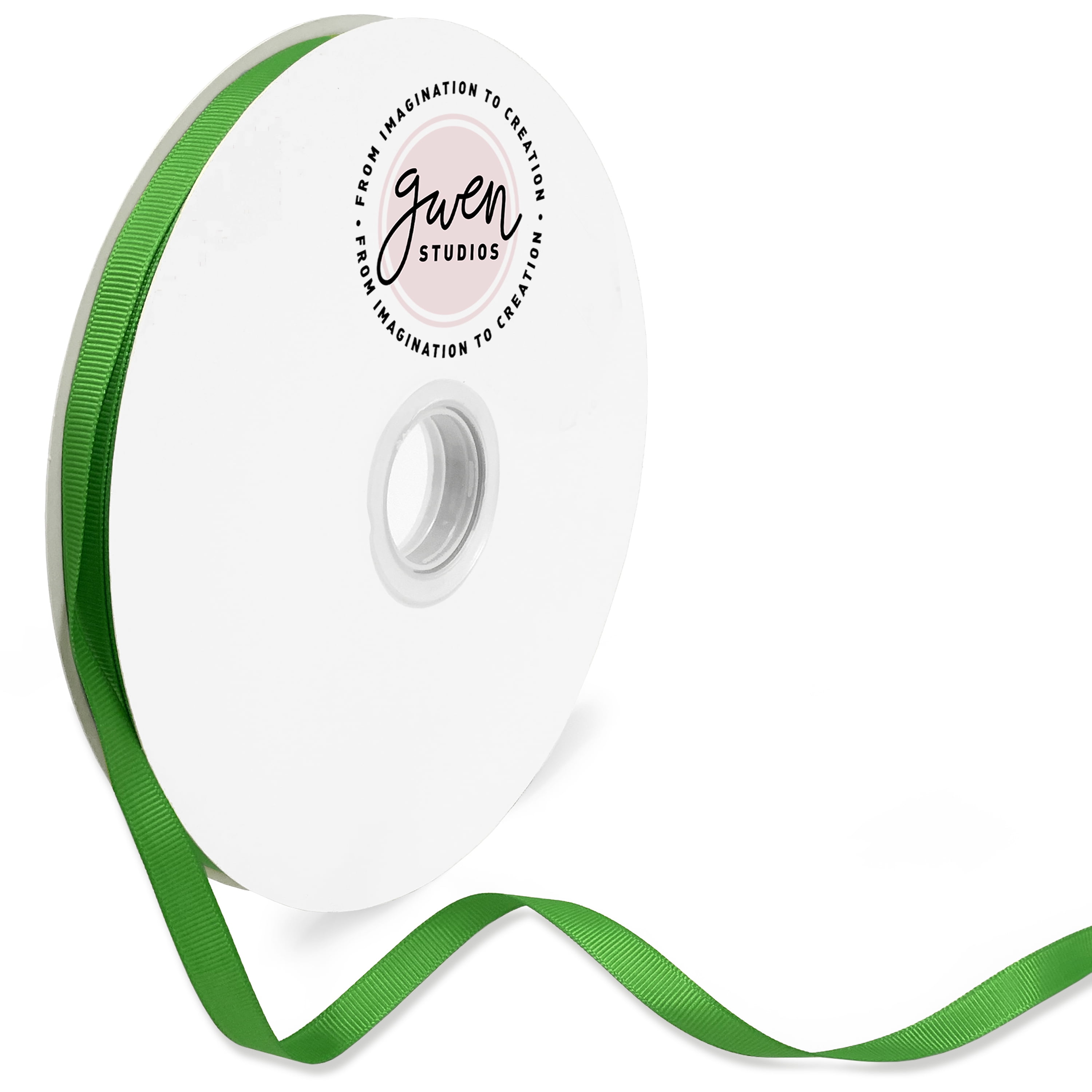 Emerald Green Grosgrain Ribbon, 3/8" x 100 Yards by Gwen Studios ...