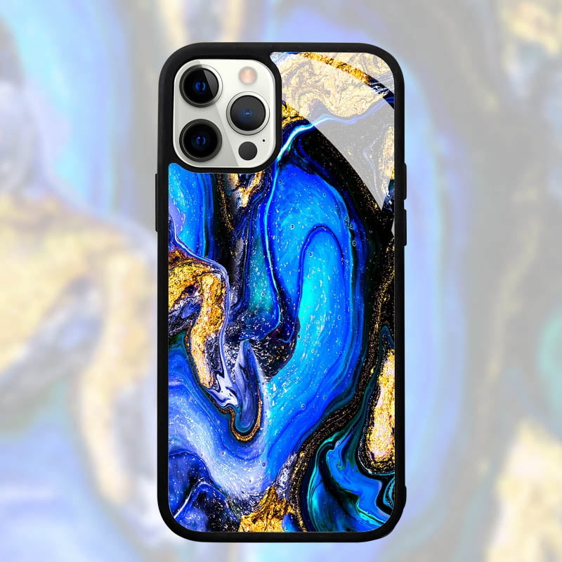 Emerald Green Jade Stone Pattern Phone Case For iPhone 16 15 14 11 12 ...