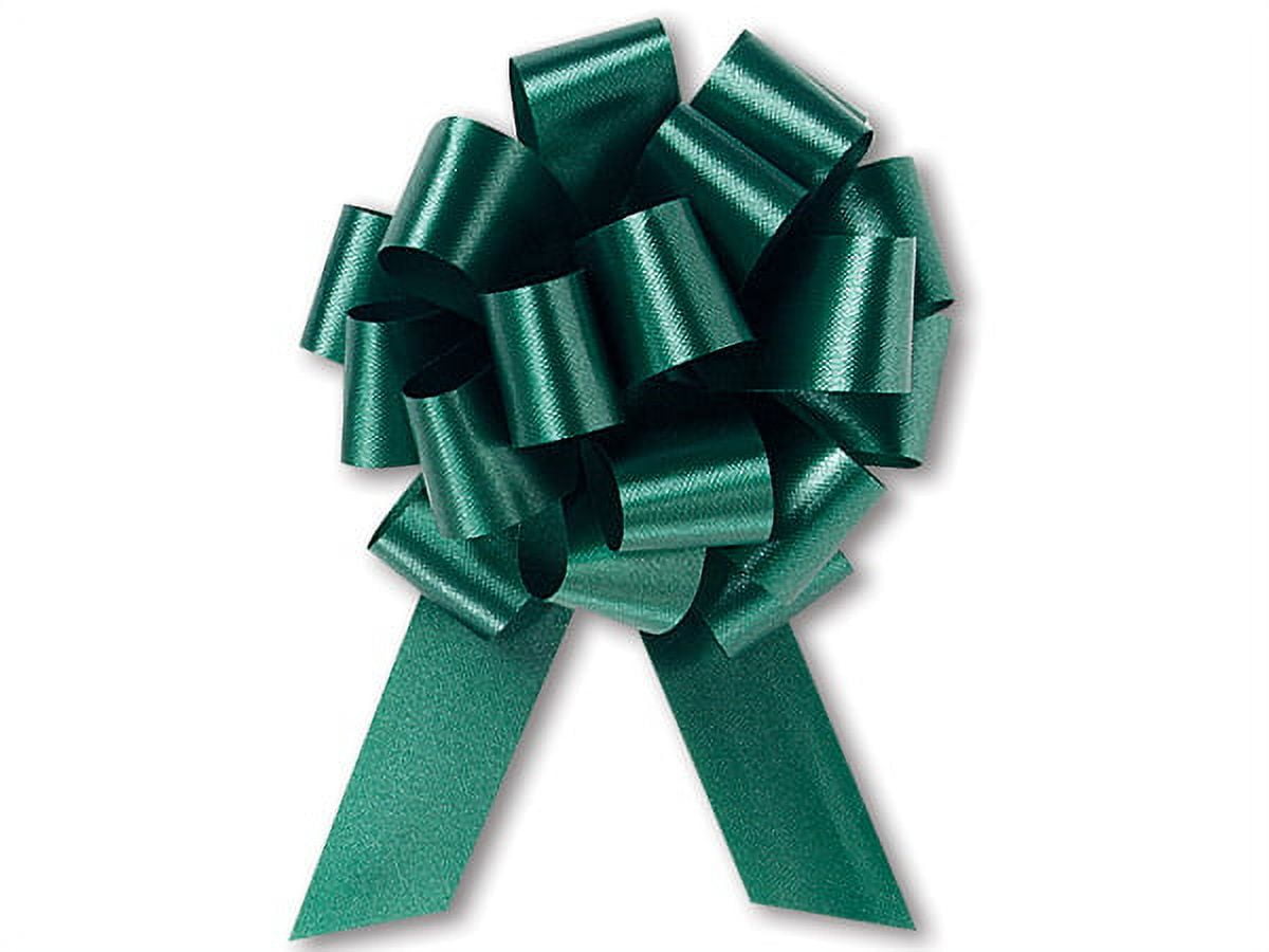 Emerald Green Satin 5inch Gift Wrapping Decorative Pull Bows -10pack ...