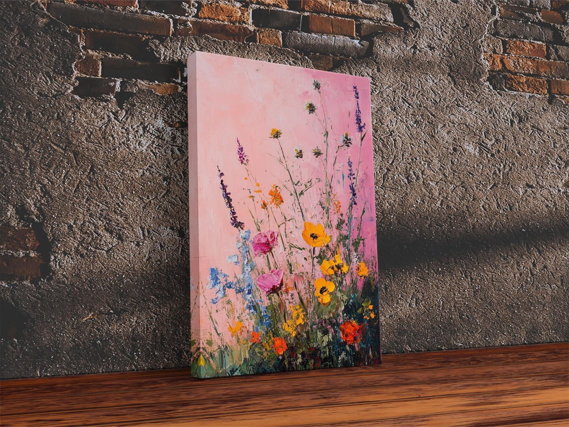 Emerald Green Wildflower Modern Farmhouse Botanical Wall Art Poster ...