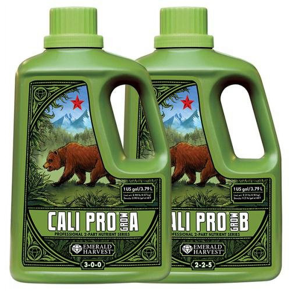 Emerald Harvest GL56723898.906 Cali Pro Grow A+B Fertilizer Combo, 3.8 ...