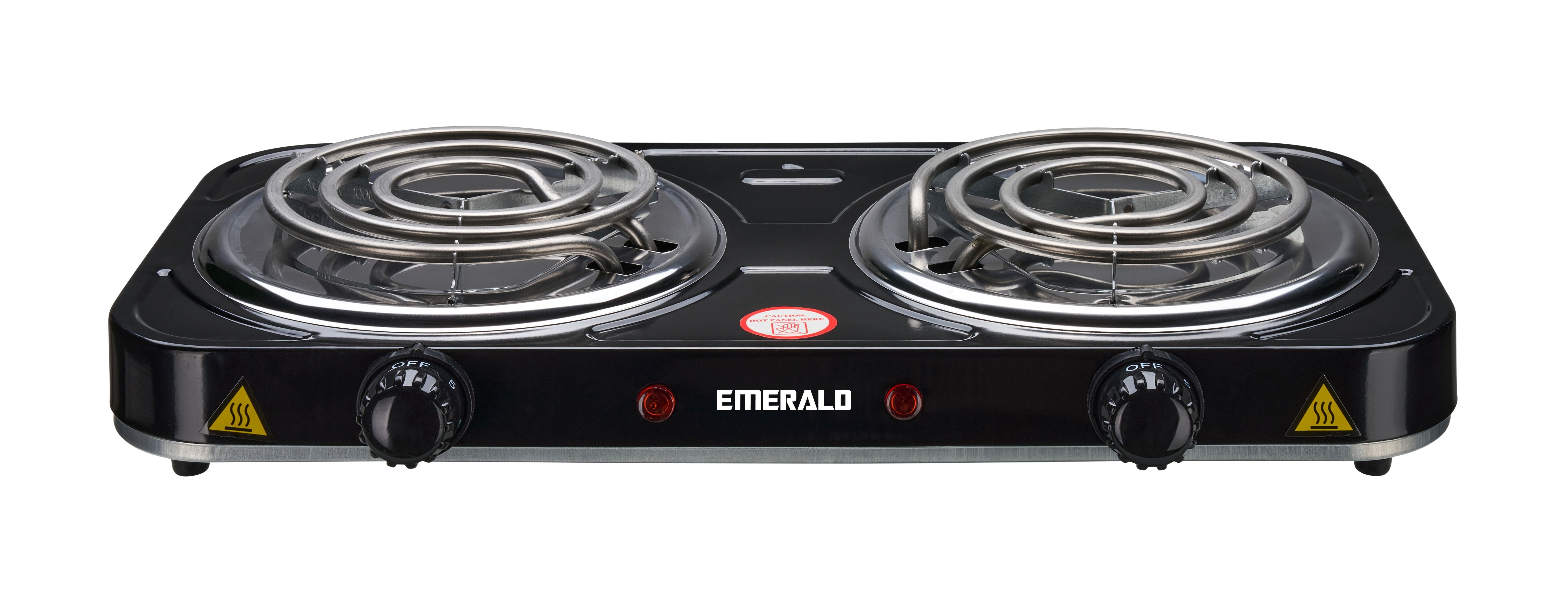 Emerald Double Stove Top Burner Black - Walmart.com