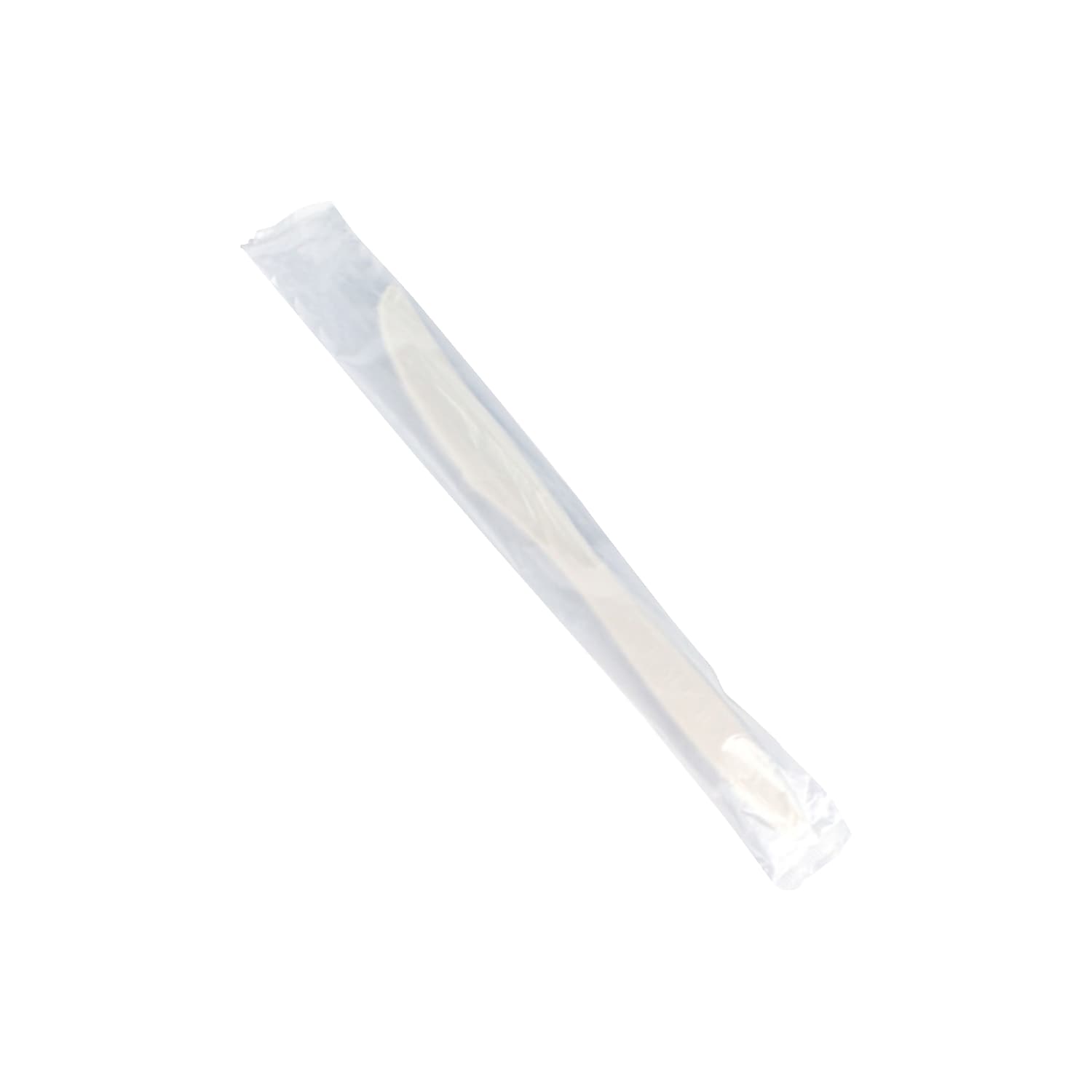 Emerald Individually Wrapped Compostable PLA Knife Heavy-Weight Beige ...