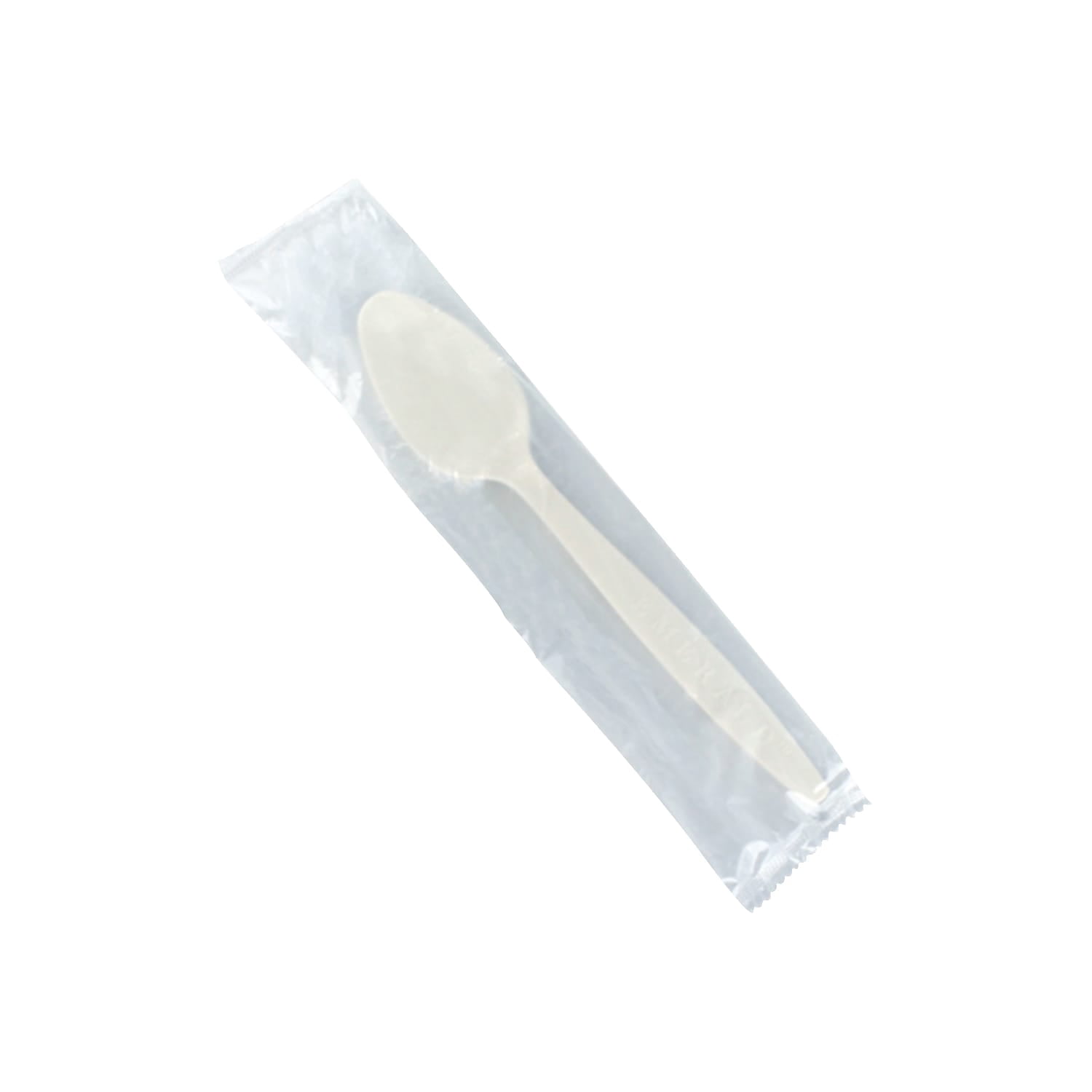 Emerald Individually Wrapped Compostable PLA Spoon Heavy-Weight Beige ...