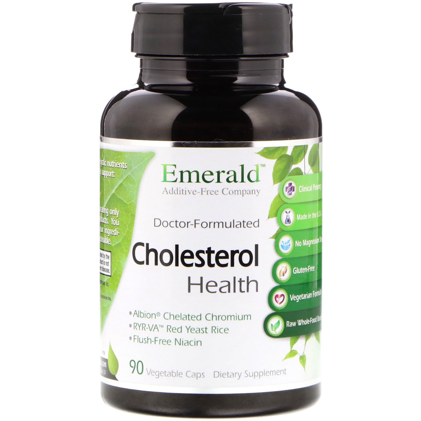Emerald Labs Cholesterol Health Supplement, Gluten-Free, with CoQ10 ...