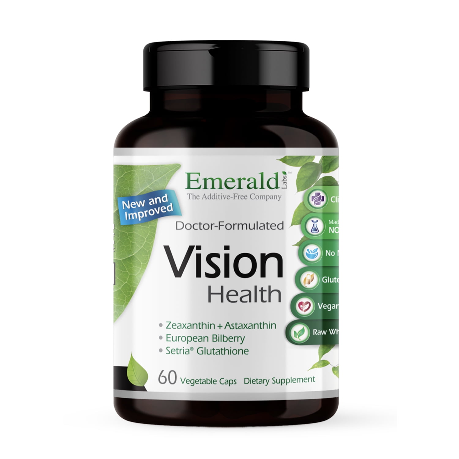 Emerald Labs Vision Health with Lutein and Zinc to Support Macular ...