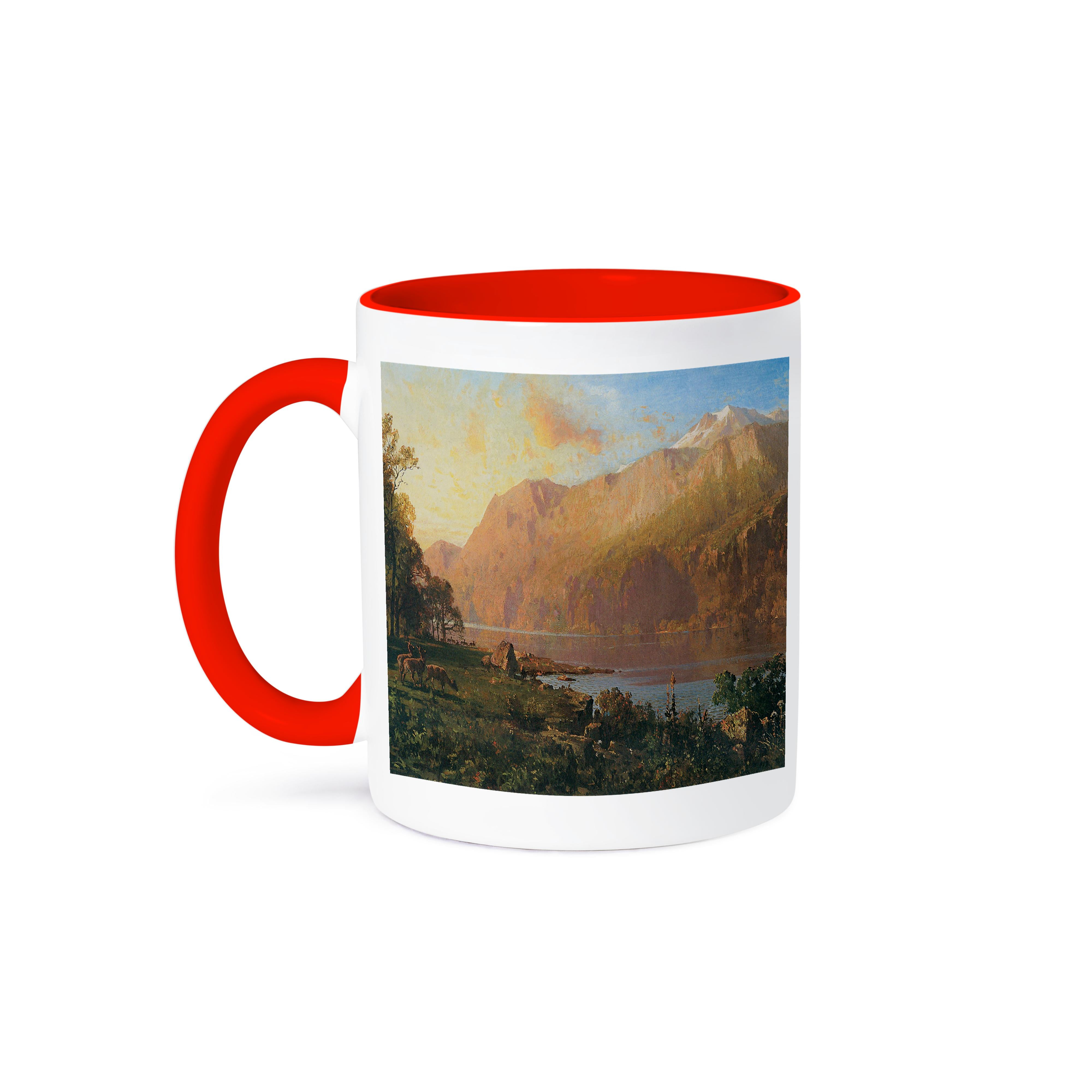 3dRose, Emerald Lake near Tahoe by Thomas Hill American West , 15oz Two ...