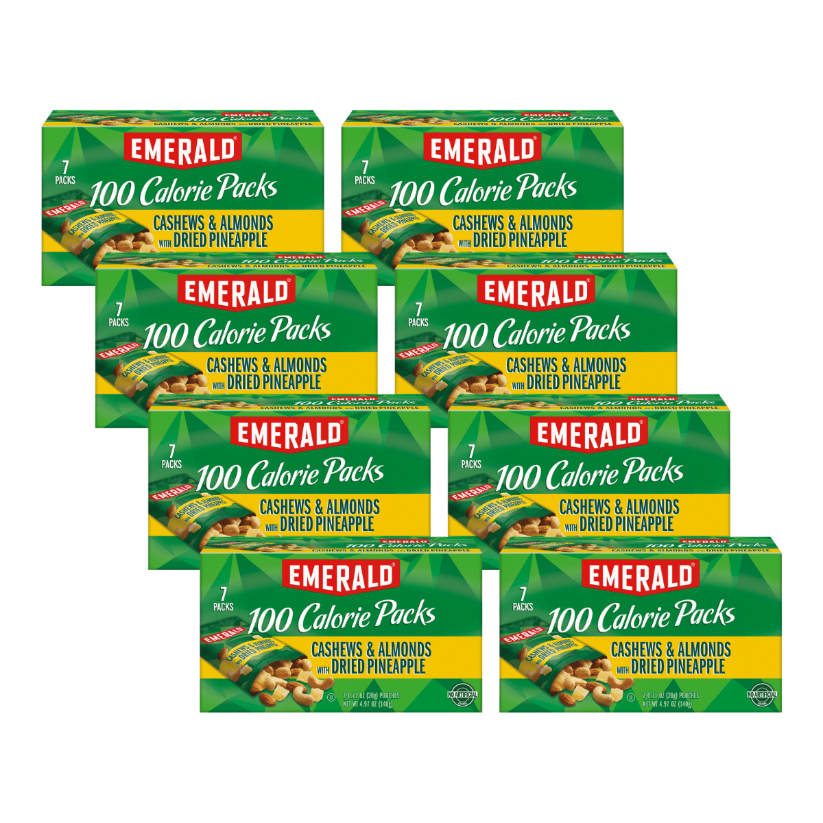 Emerald Nuts Cashews and Almonds with Dried Pineapple, 100 Calorie ...