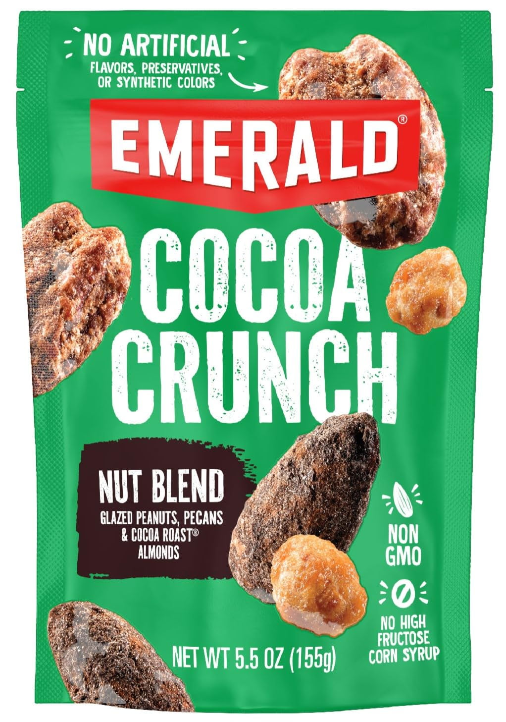 Emerald Nuts Chocolate SCH4 Peanut Crunch Mixed Nuts (1-Pack) | 5.5 Oz ...