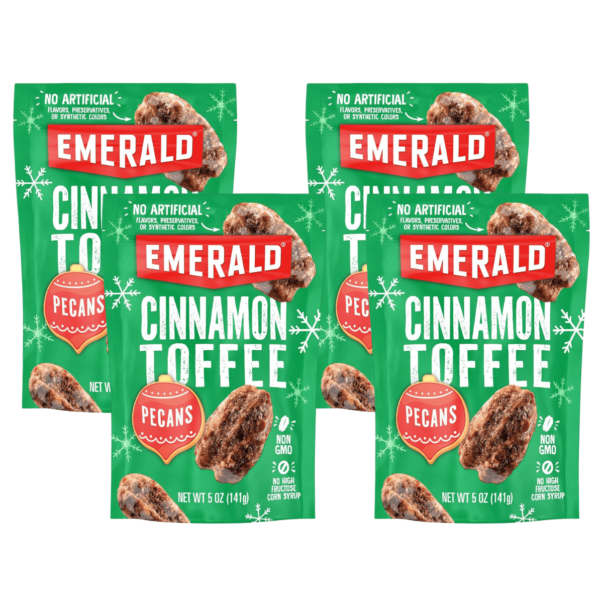 Emerald Nuts Cinnamon Toffee Pecan, 5 oz (Pack of 4) - Walmart.com