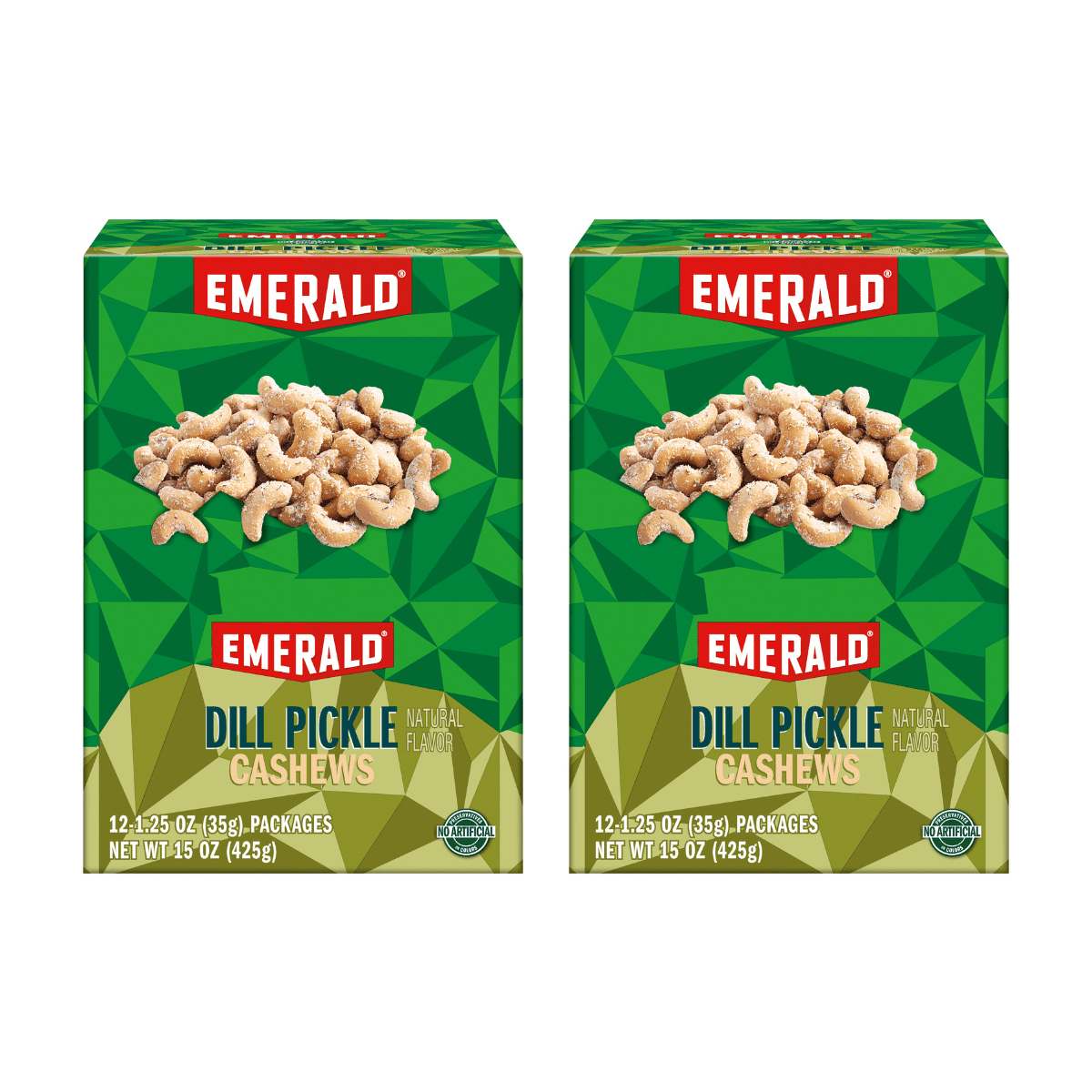 Emerald Nuts, Dill Pickle Seasoned Cashews, 12 ct, 15 oz Box (Pack of 2 ...