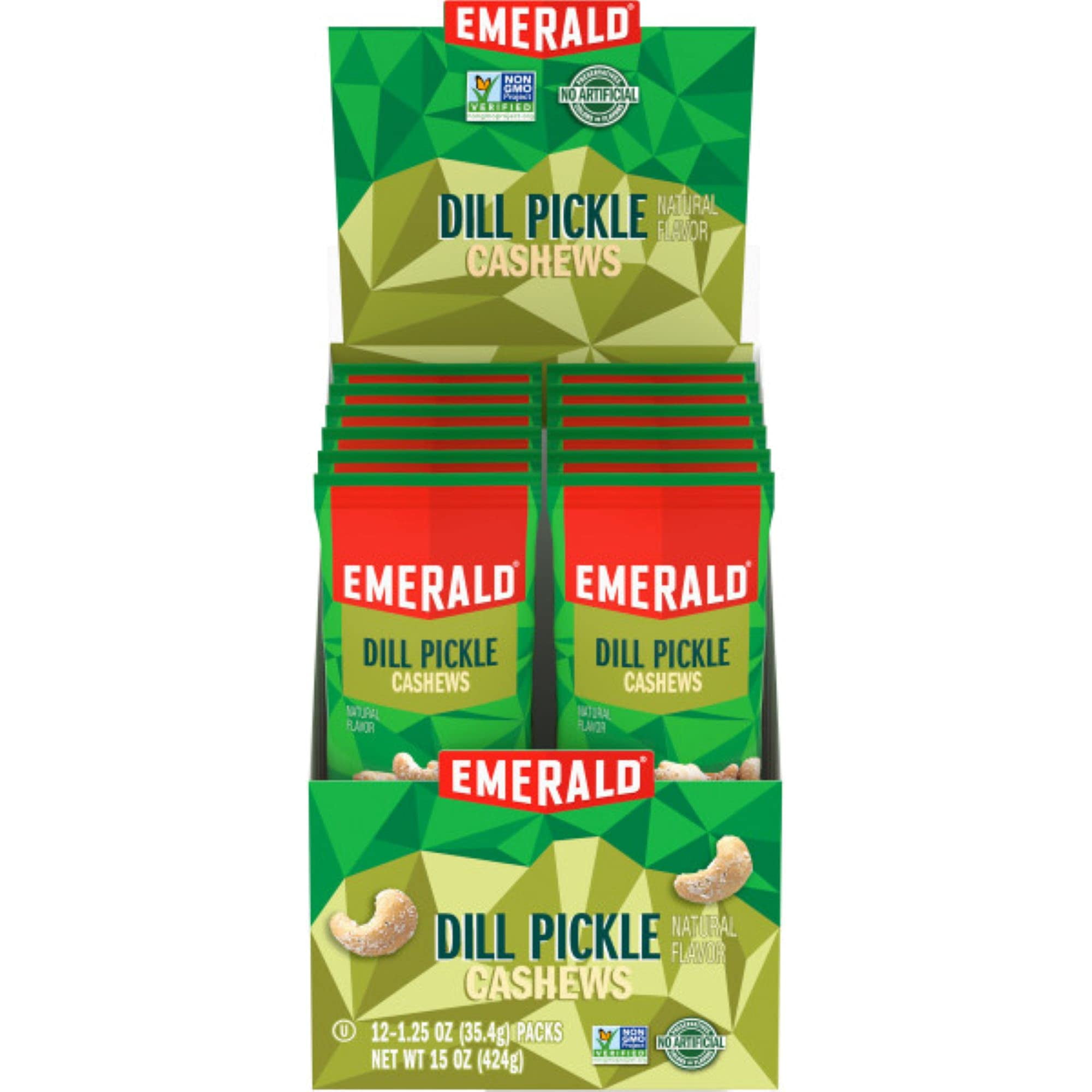 Emerald Nuts Dill Pickle VTF5 Seasoned Cashews 12 Ct Oz Individual ...