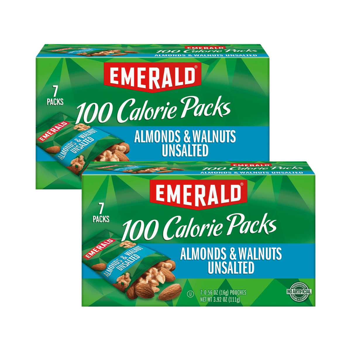 Emerald Nuts, Natural Walnuts & Almonds, 100 Calorie Packs, 7 Ct, 3.92 ...