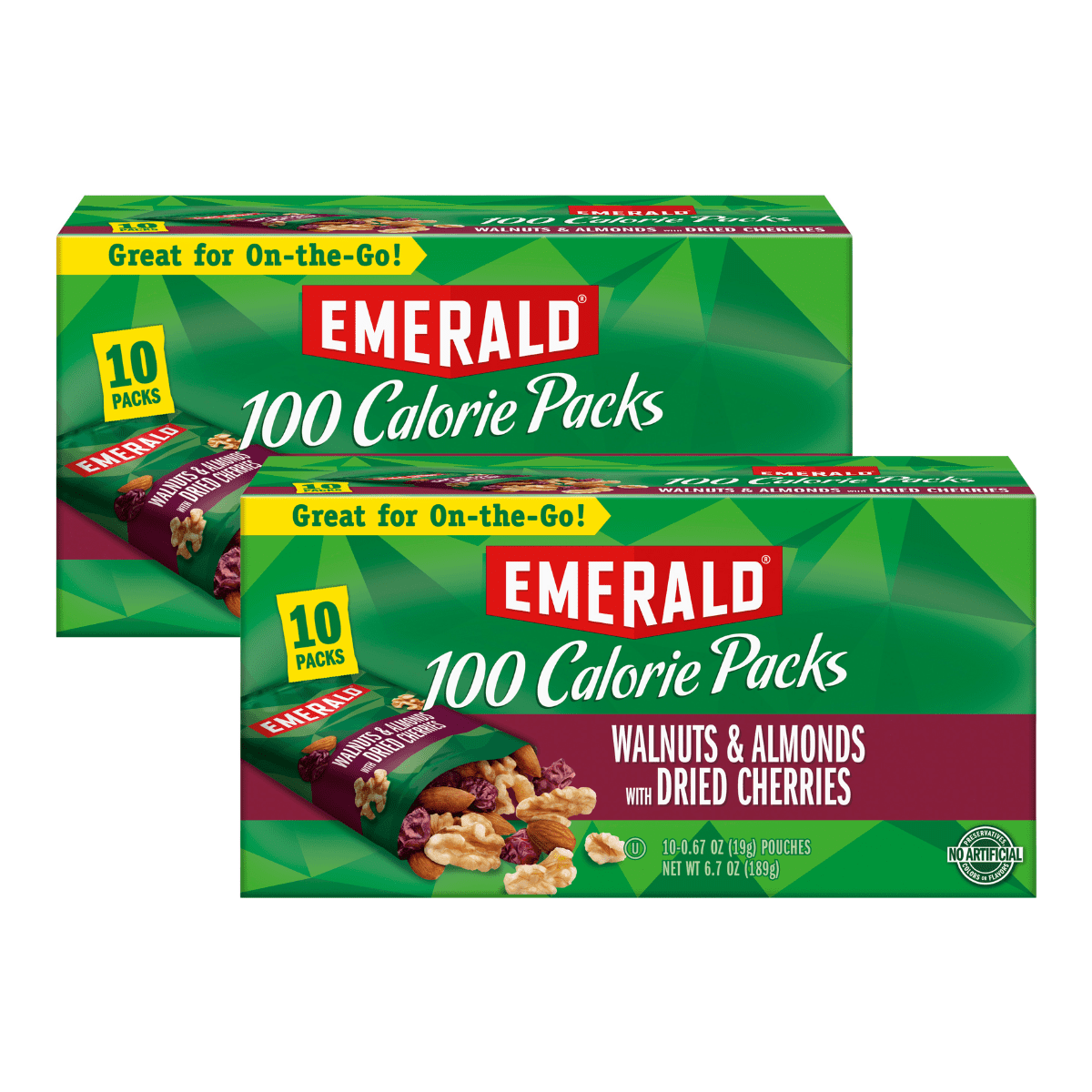 Emerald Nuts, Natural Walnuts & Almonds with Dried Cherries, 100 ...
