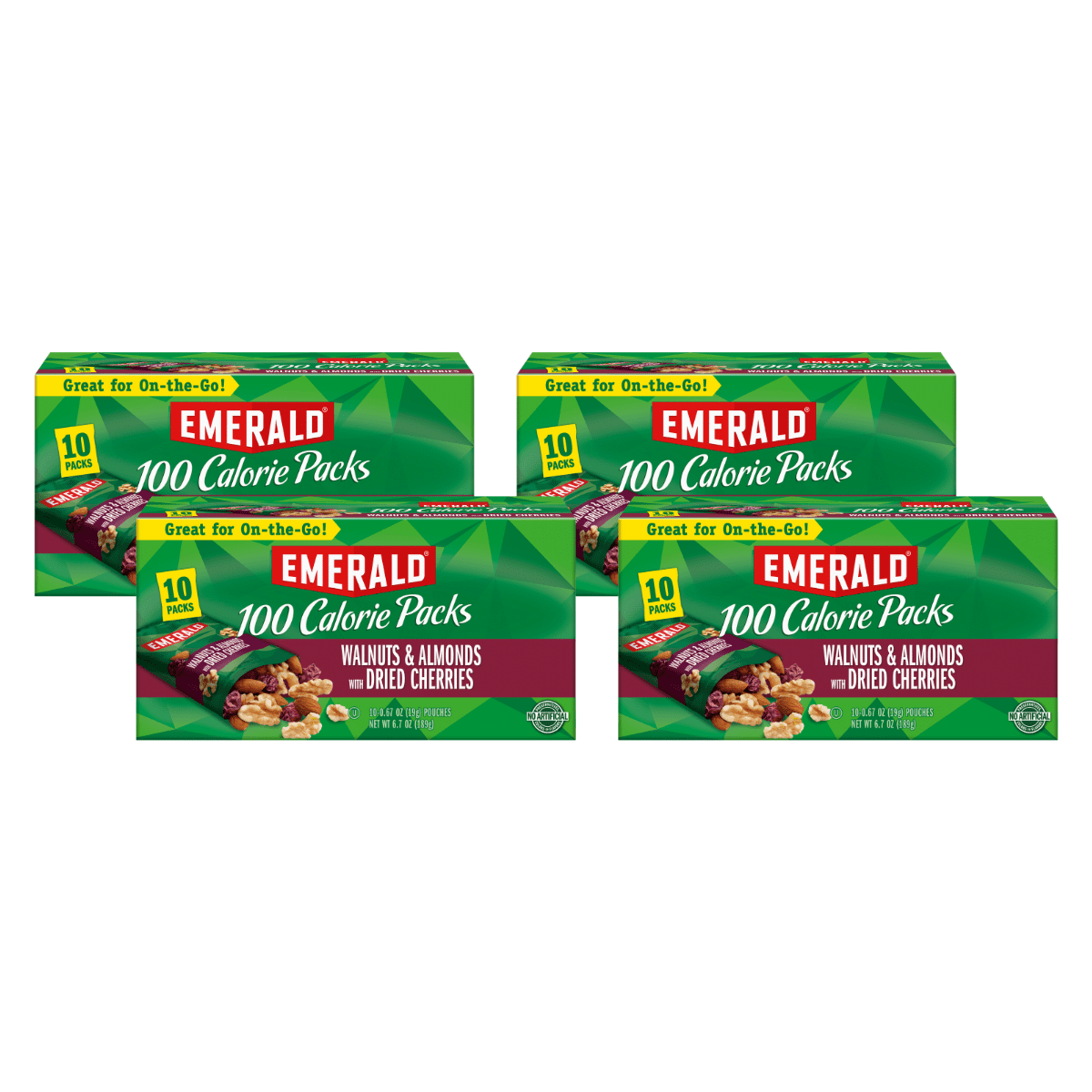 Emerald Nuts, Natural Walnuts & Almonds with Dried Cherries, 100 ...