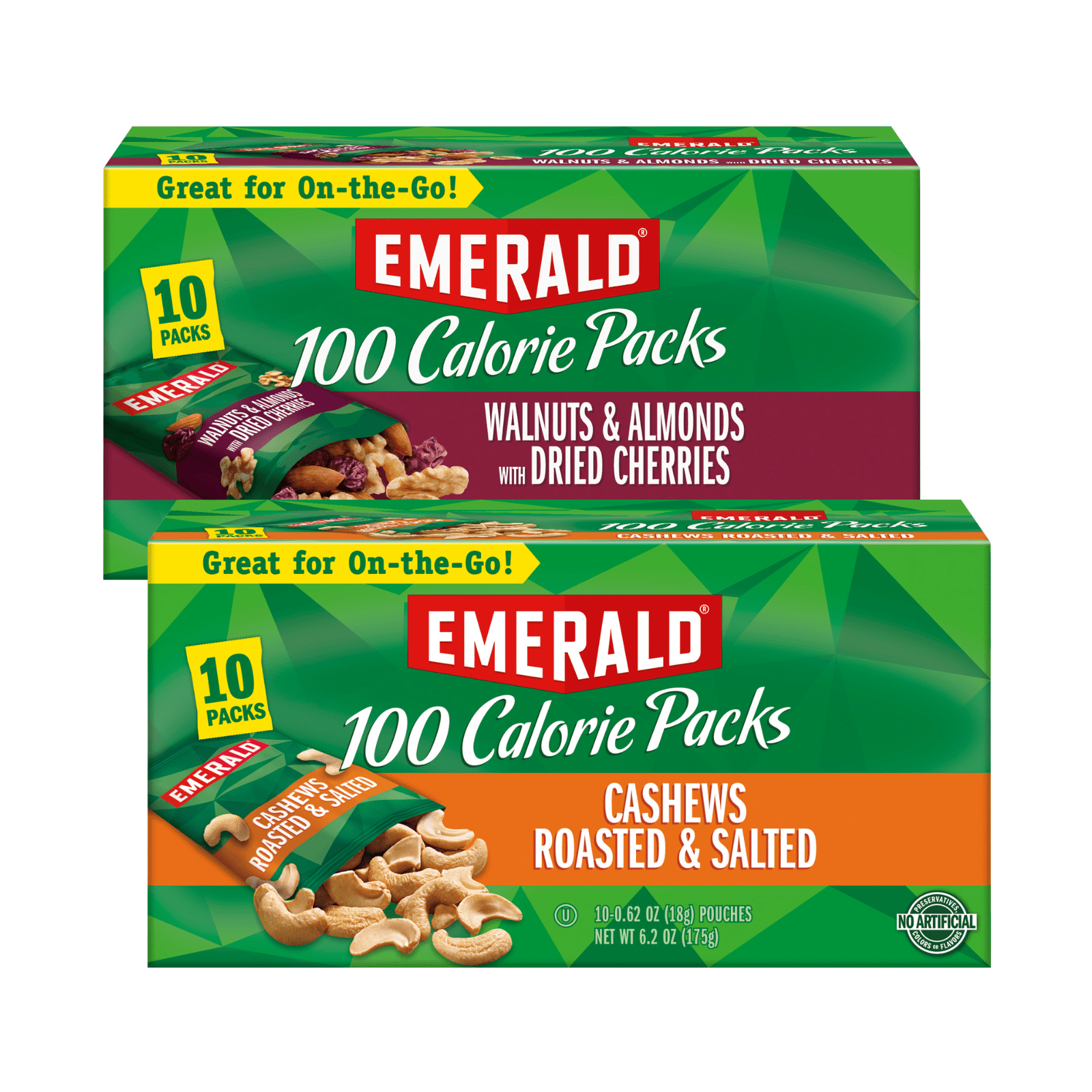 Emerald Nuts Roasted and Salted Cashews and Walnuts & Almonds with ...