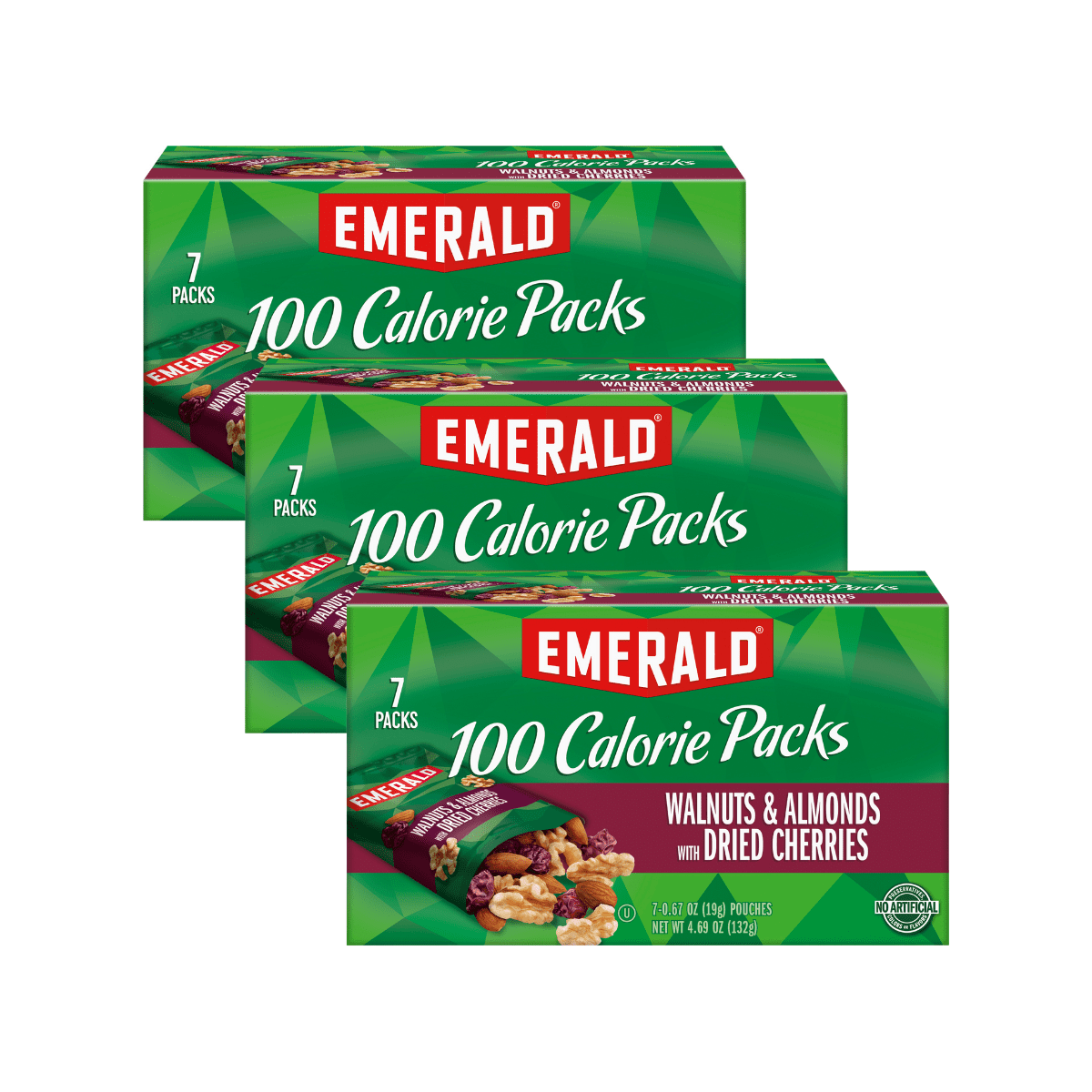 Emerald Nuts Walnuts & Almonds with Dried Cherries, 100 Calorie Pack, 4 ...