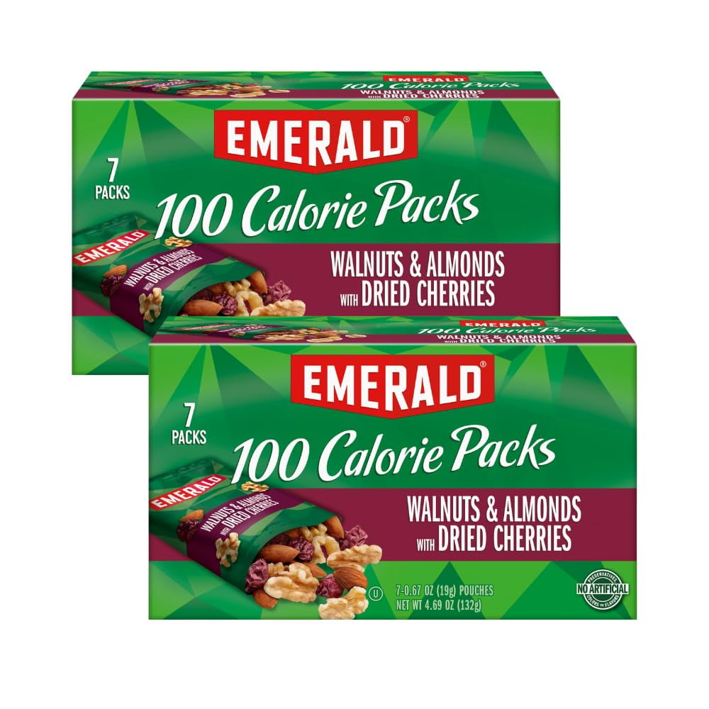 Emerald Nuts Walnuts & DPF11 Almonds with Dried Cherries, 100 Calorie ...