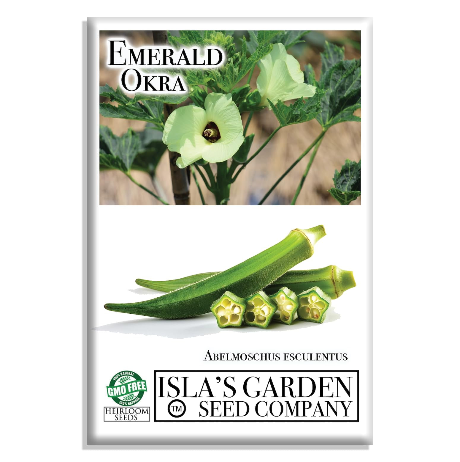 Emerald Okra Seeds (Abelmoschus esculentus) - 150+ MHD1Heirloom Non-GMO ...