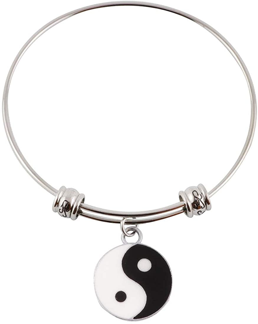 Emerald Park Jewelry Yin Yang Fancy Bangle - Walmart.com