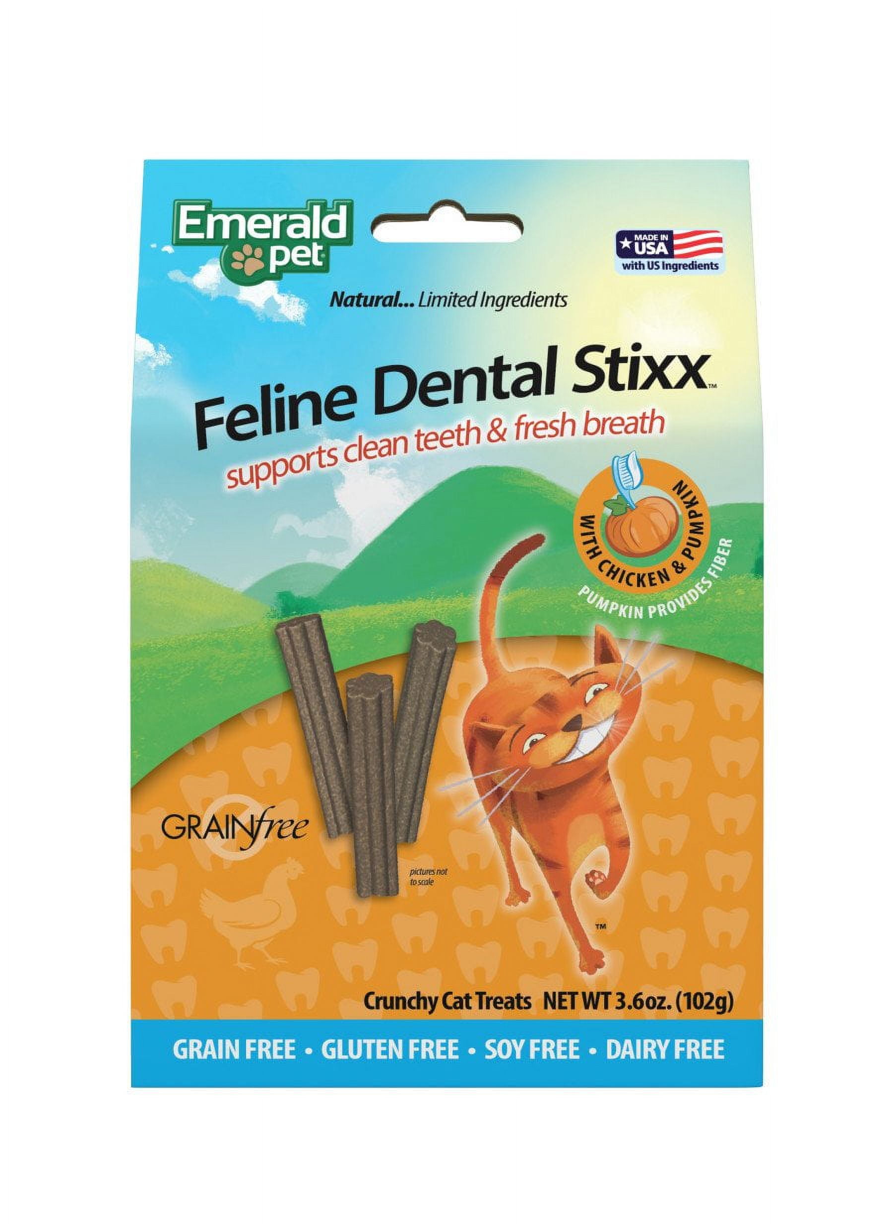 Emerald Pet Feline Dental Stixx Chicken and Pumpkin Recipe - Walmart.com