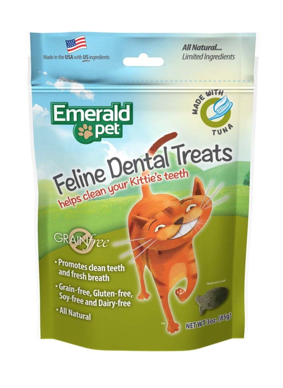 Emerald Pet Feline Dental Treats Tuna Flavor - 3 oz - Walmart.com