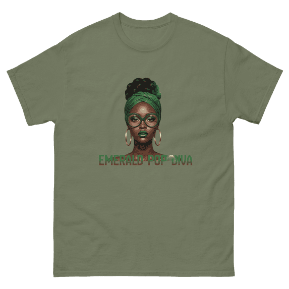 Emerald Pop Diva - Custom Unisex Tee - Walmart.com