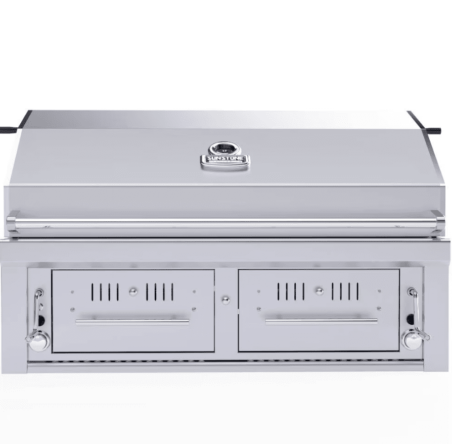 Emerald Series Gas Hybrid Dual Zone Charcoal / Wood Burning Grill ...