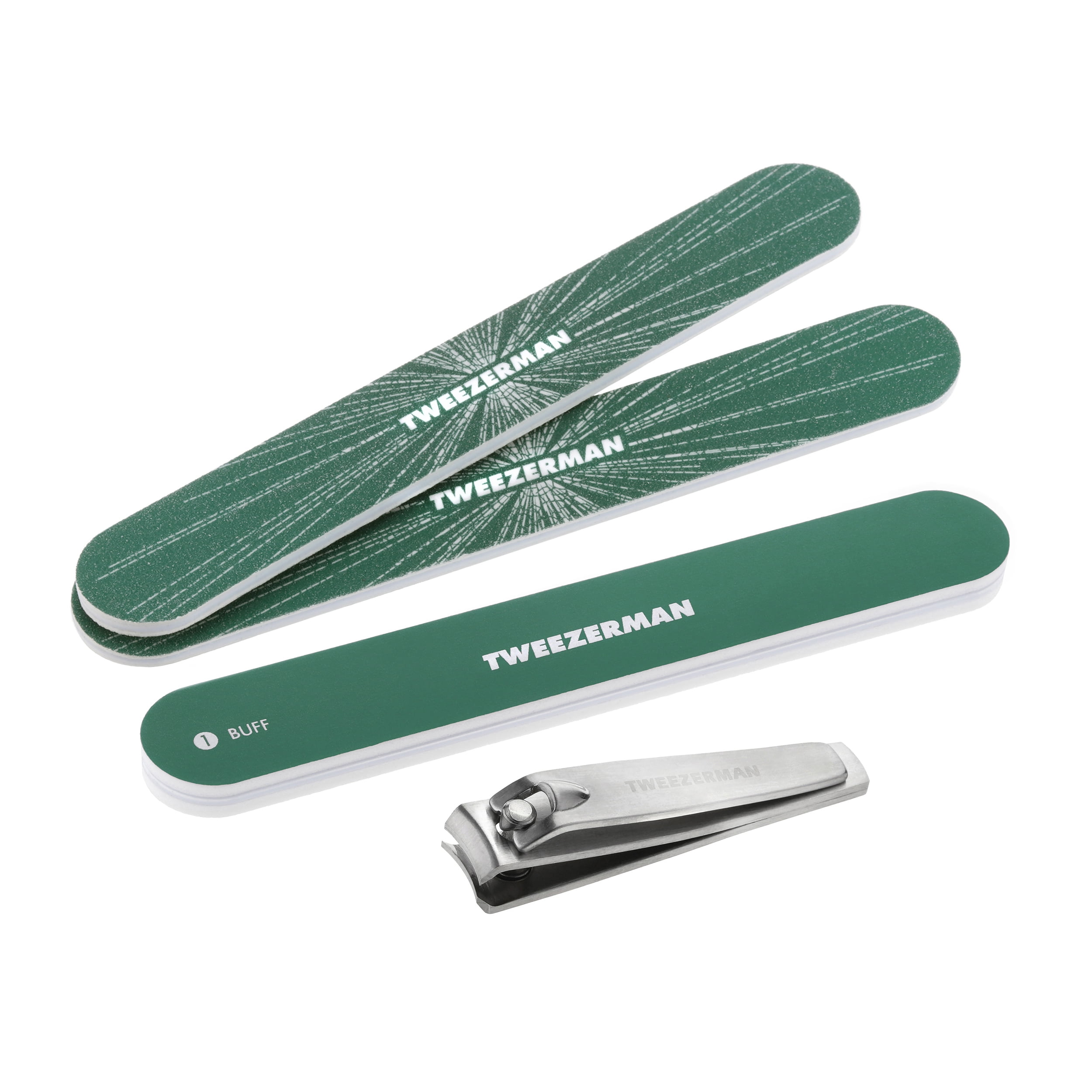 Tweezerman Emerald Shimmer Manicure Kit Includes Nail Clipper, File ...