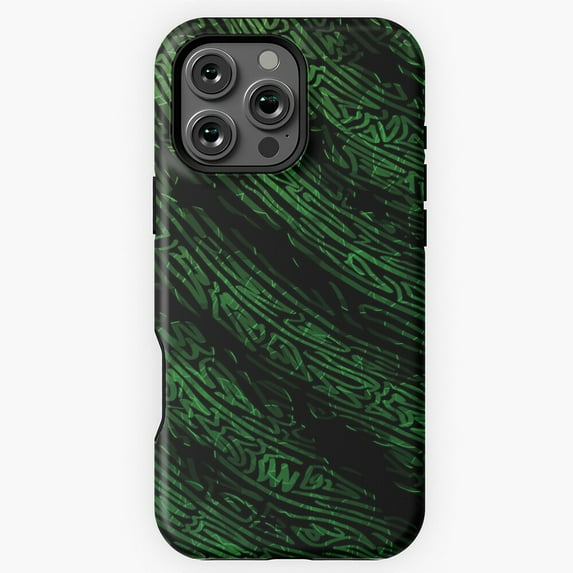 Emerald Swirl Waves Design Phone Case Compatible across iPhone 11–17 ...