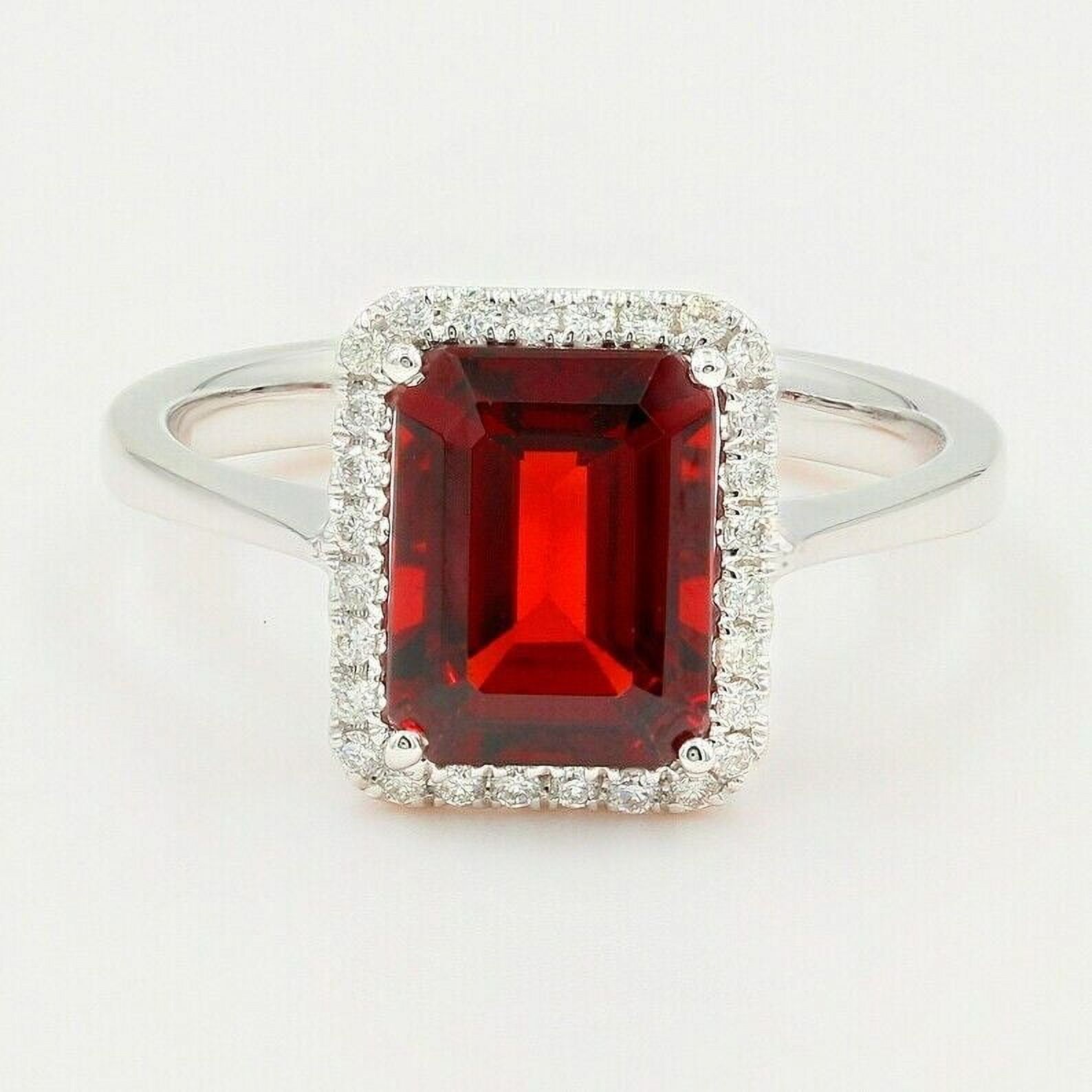 Emerald Cut Garnet