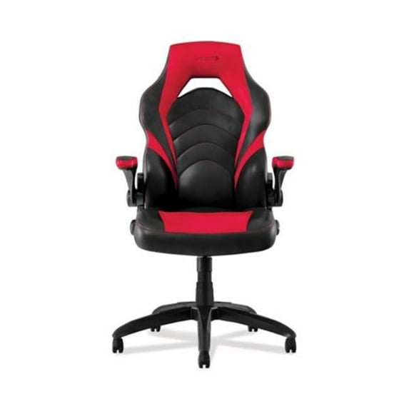 Emerge Vortex Bonded Leather Gaming Chair, Black & Red - Walmart.com