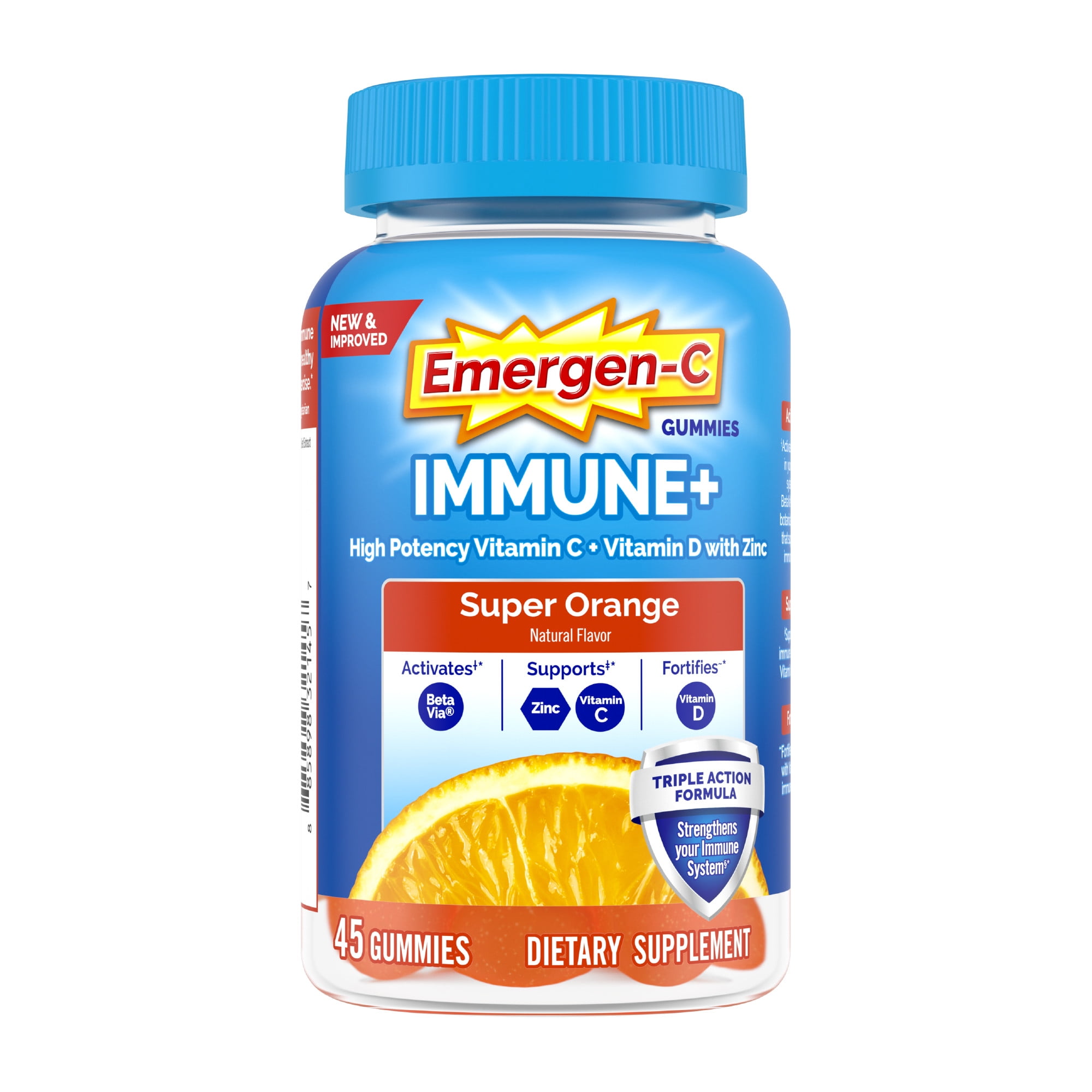 Emergen-C Immune+ Gummies Vitamin C Supplement for Immune Support ...