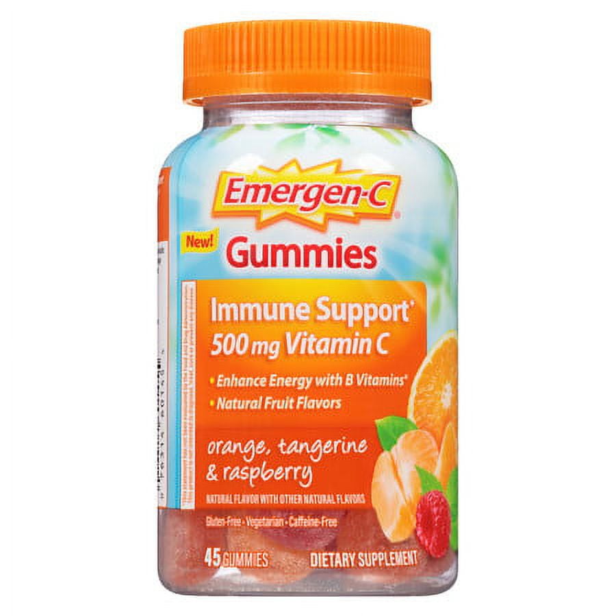 Emergen-C Immune Support Gummies, Energy Enhancing, Gluten-Free ...