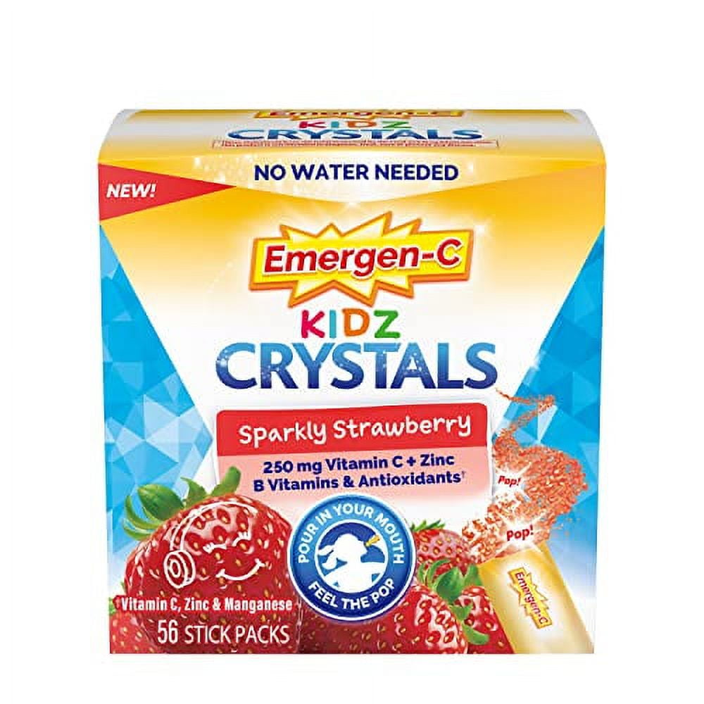 Emergen-C Kidz Crystals, On-The-Go Immune Support Supplement with Vitamin C, B Vitamins, Zinc ...