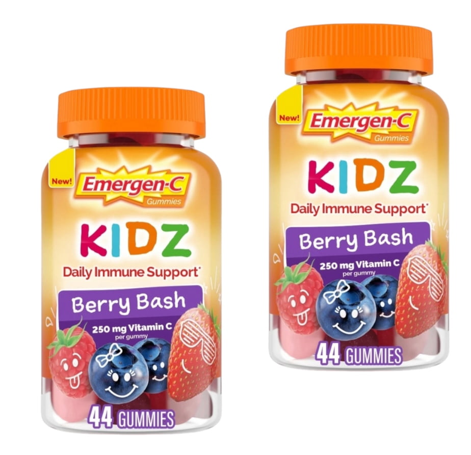 Emergen-C Kidz Daily Immune Support With Vitamin C, Berry Bash - 44ct ...