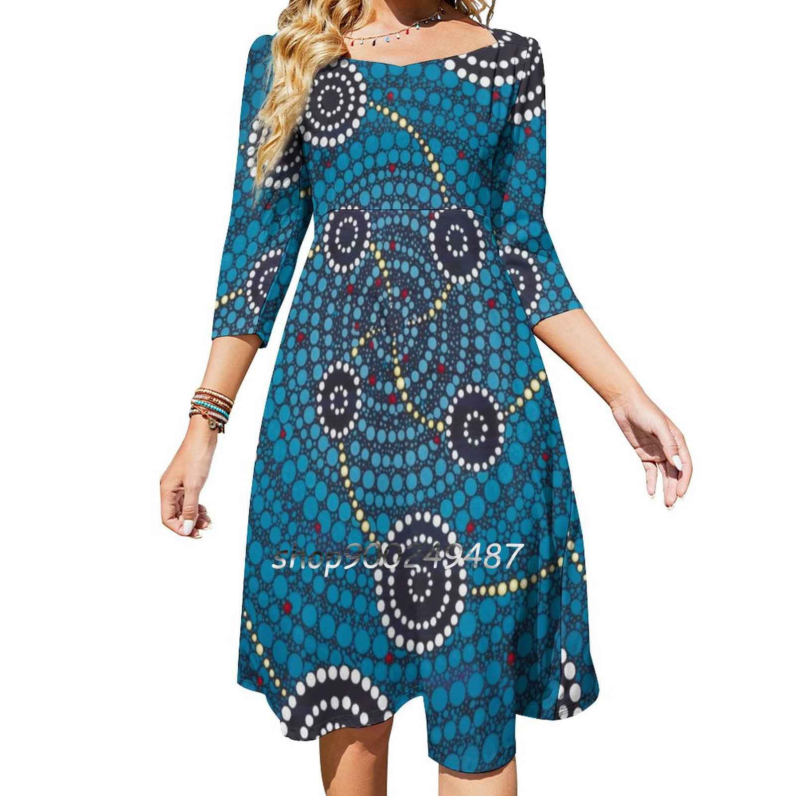 " Emergence " Square Neck Dress New Plus Size Elegant Women Waist Tight ...
