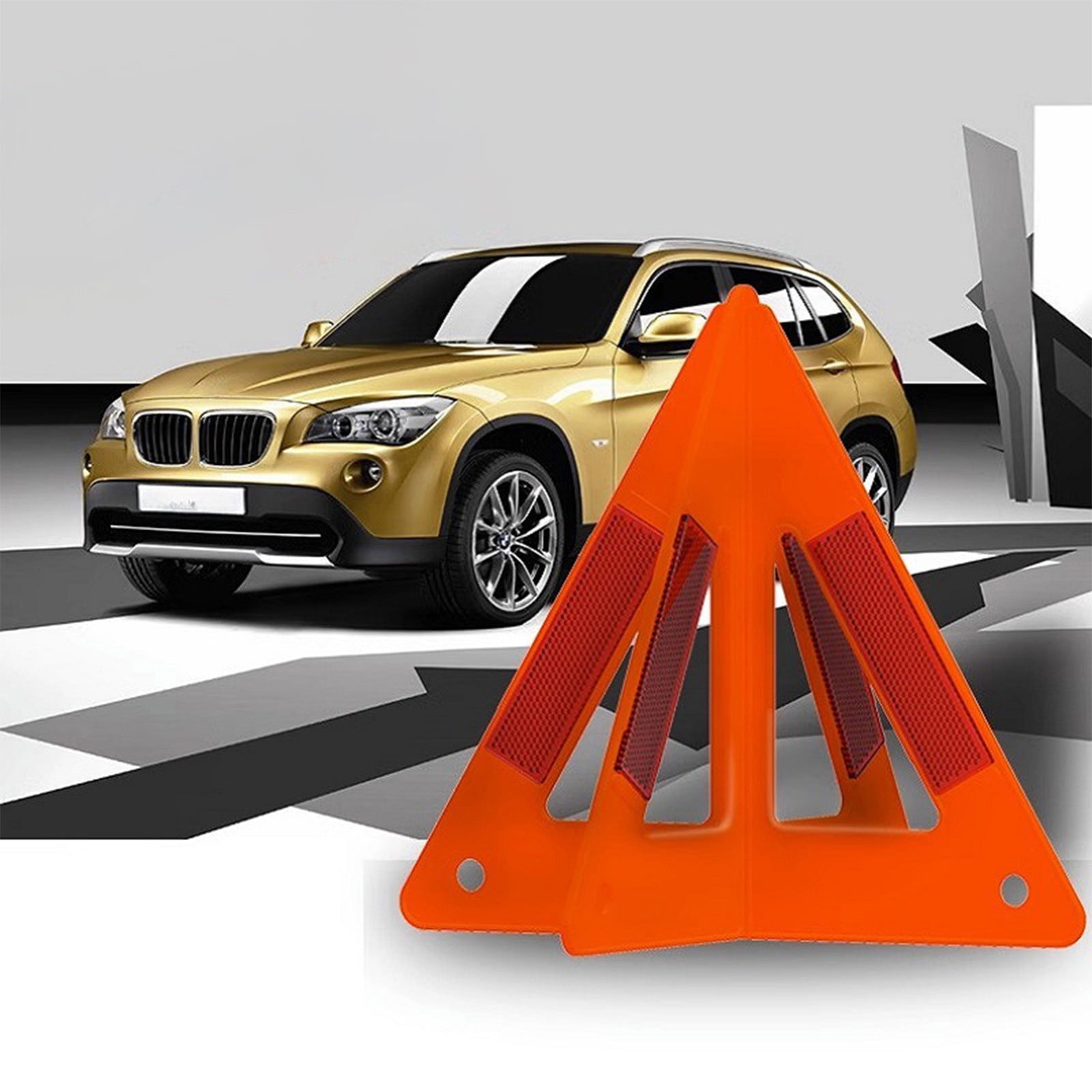 Emergency Annual Inspection Polygon For Car Trunk Road Remind Sign ...