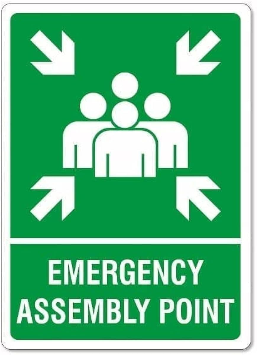 Emergency Assembly Point Sign Directional Signs Assembly Point Signs ...