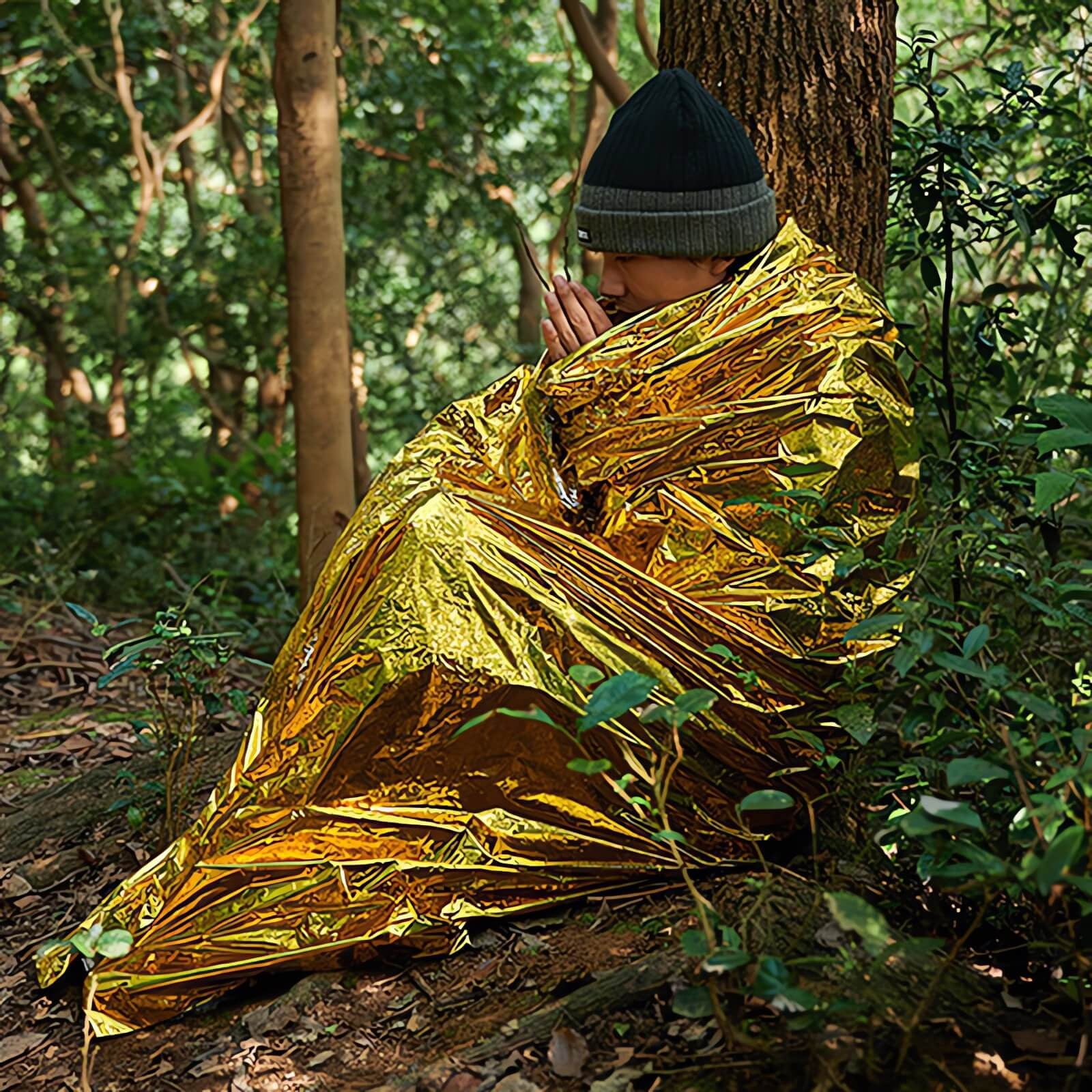 Emergency Blanket, Survival Reflective Thermal Insulation Mat, Portable ...
