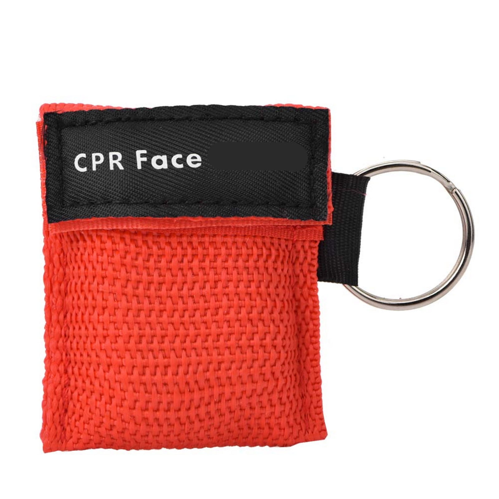 Emergency CPR First Aid Mask Keychain with One Way Valve (Red ...