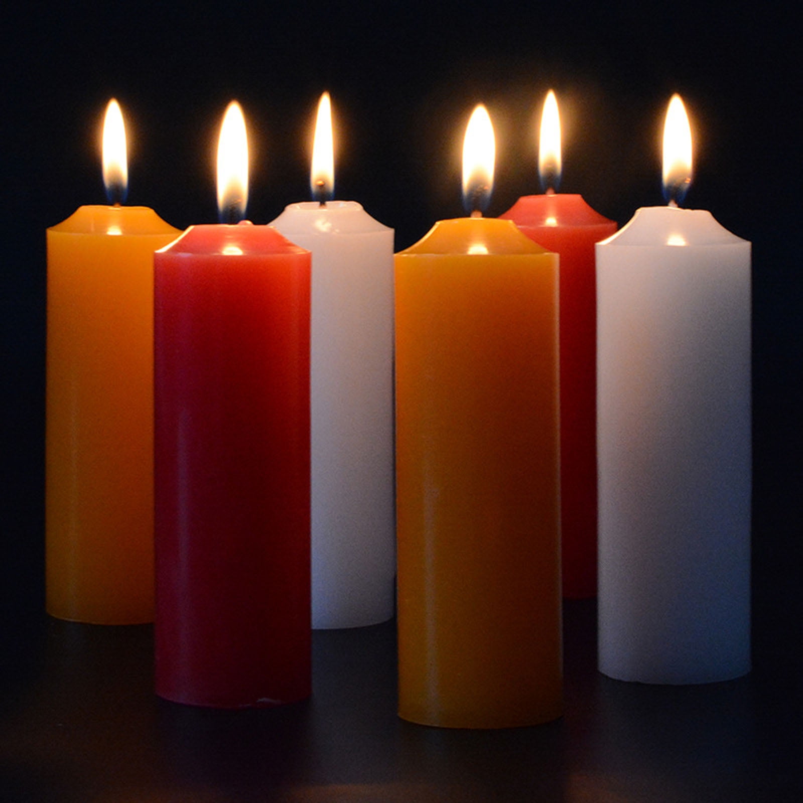 Emergency Candles for Power Outage - Large Flame Household Candles with ...