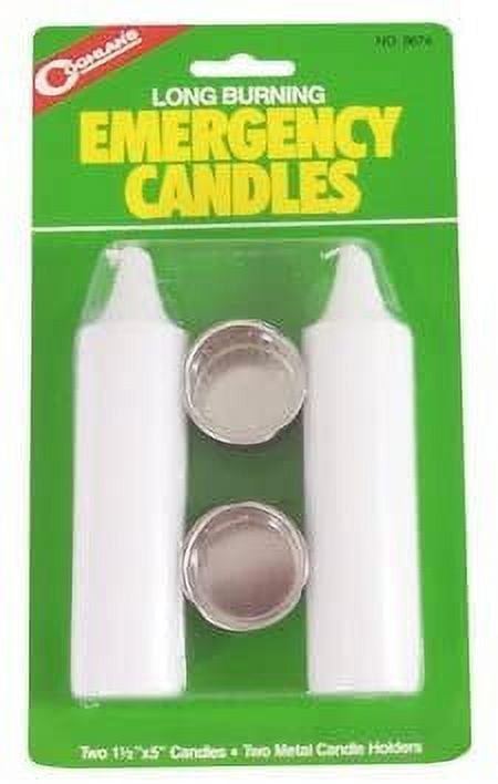 Coghlan's Emergency Candles - 8 to 10 Hour Burn Time - 2 Pack, White, 1 ...