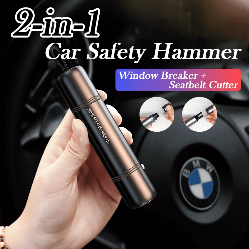 Emergency Car Escape Tool - Window Breaker & Seatbelt Cutter - 2-in-1 ...