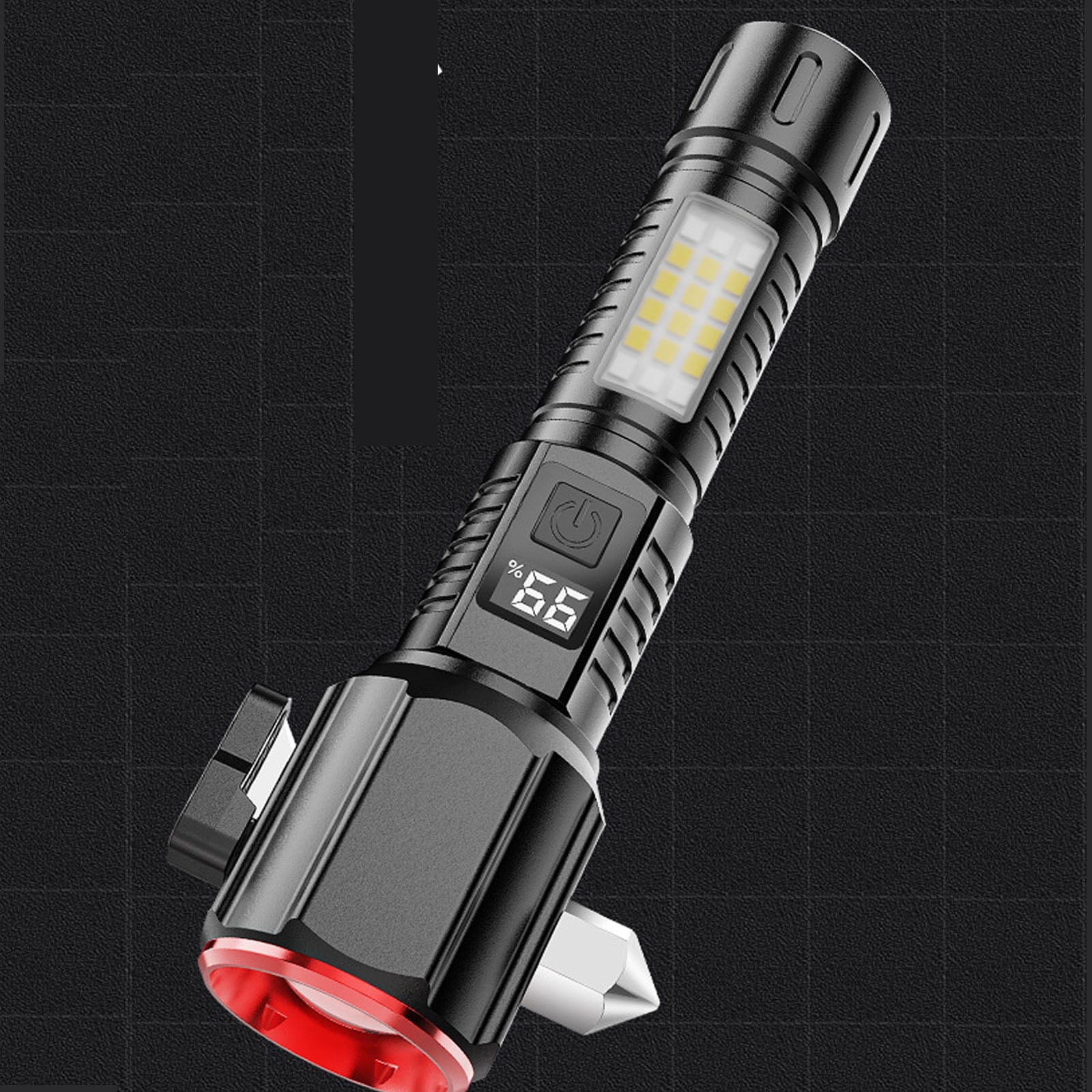 Emergency Car Safety Hammer with Flashlight, Multi-Functional Window ...