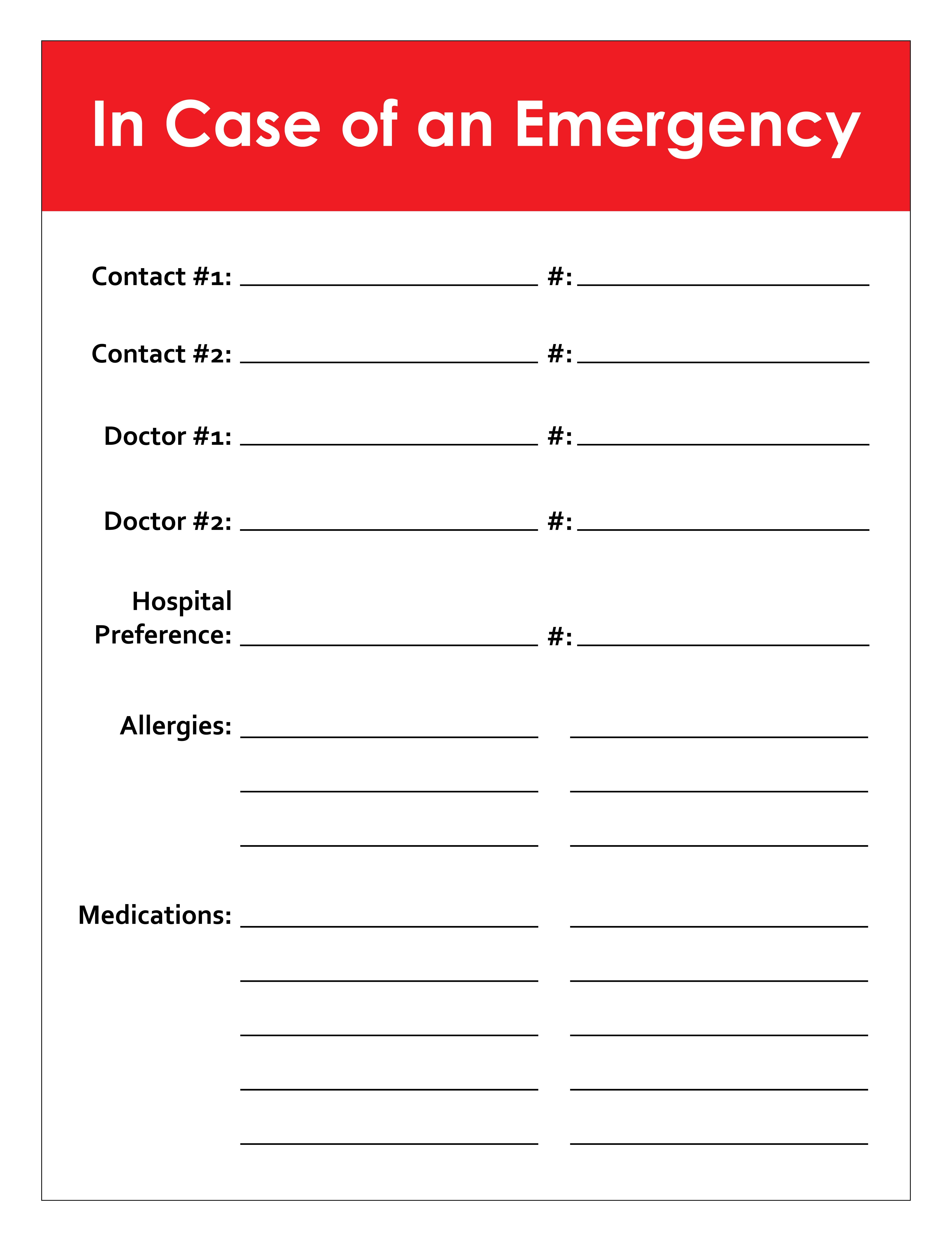 Emergency Contact Magnetic Sign For Children And Elderly By DCM ...