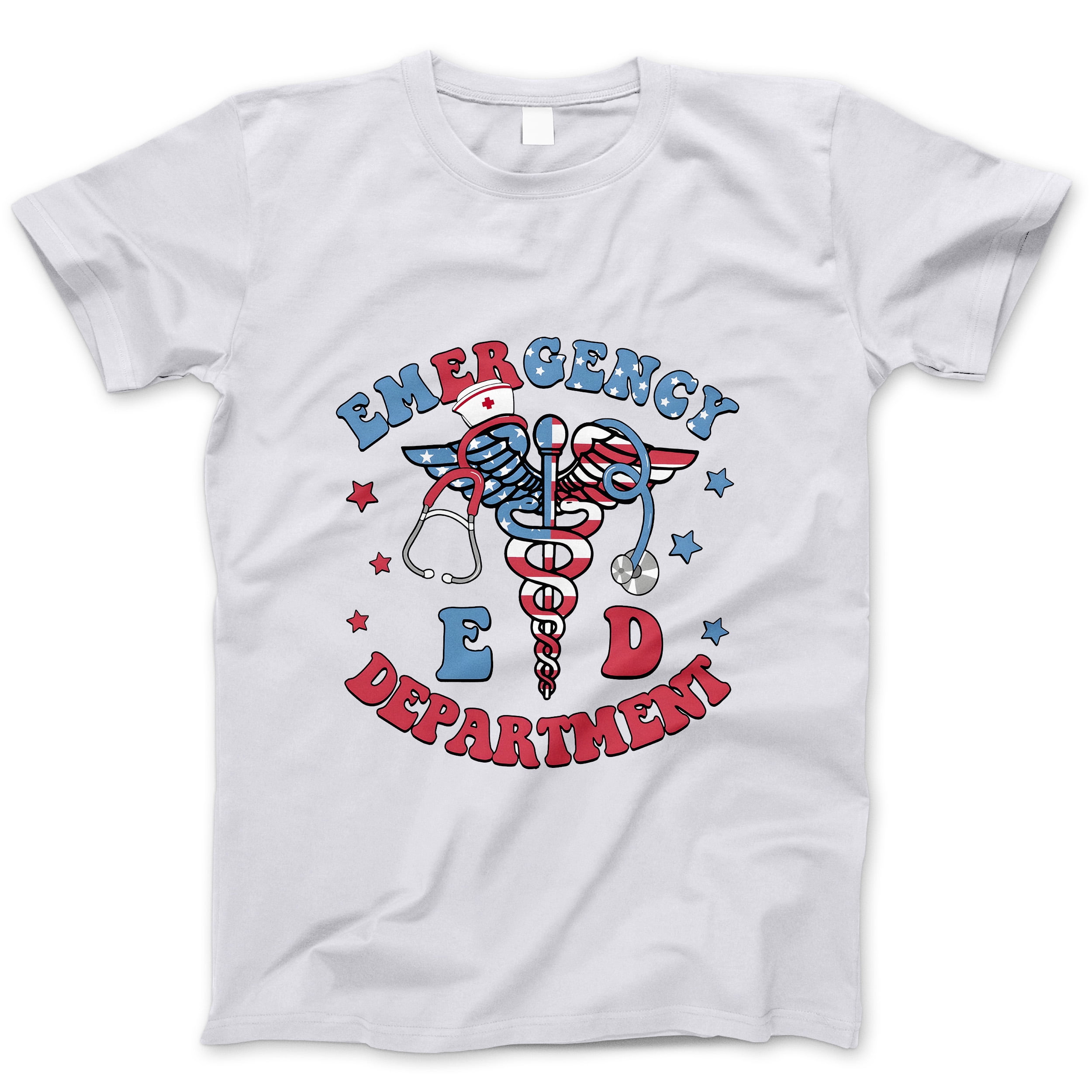 Emergency Department ED T-Shirt – Patriotic Medical Tee for Nurses ...